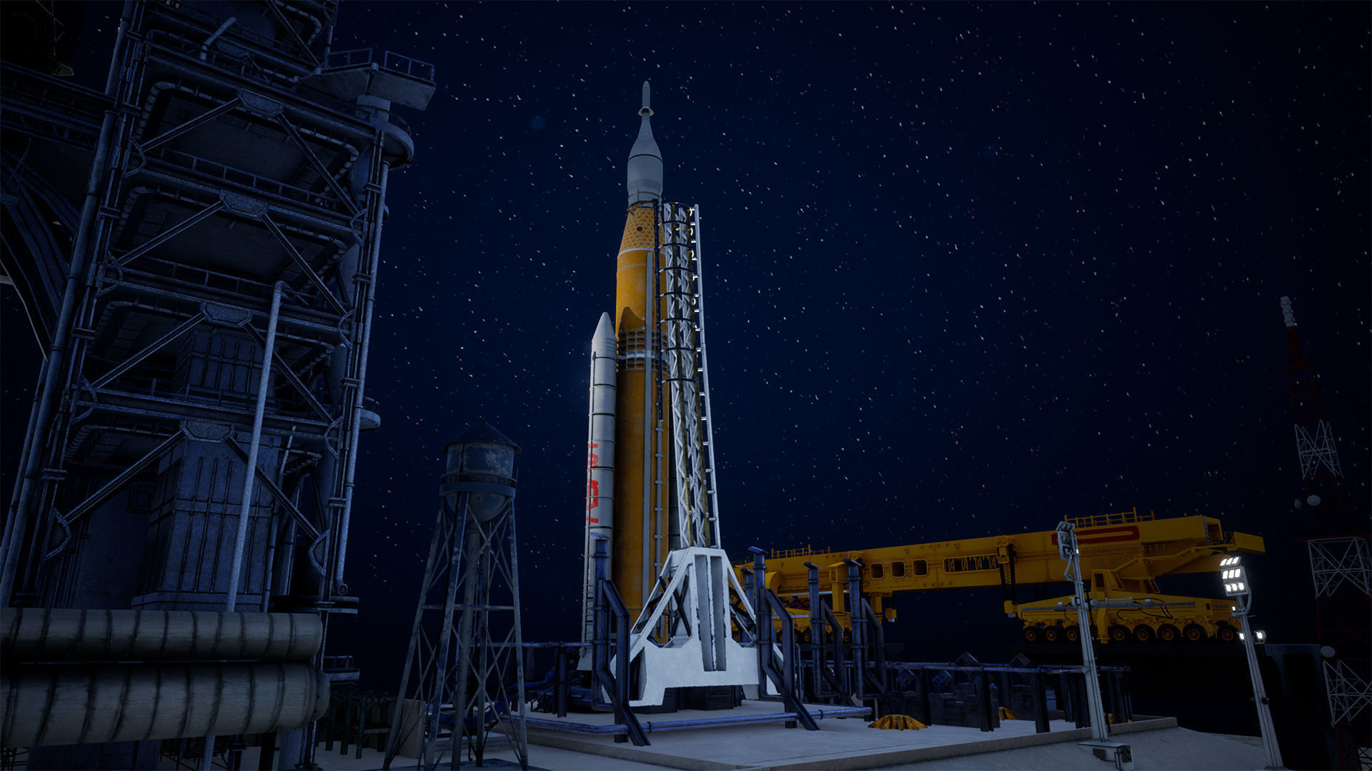 3D model Artemis Rocket Launch Modular Pack VR / AR / low-poly | CGTrader