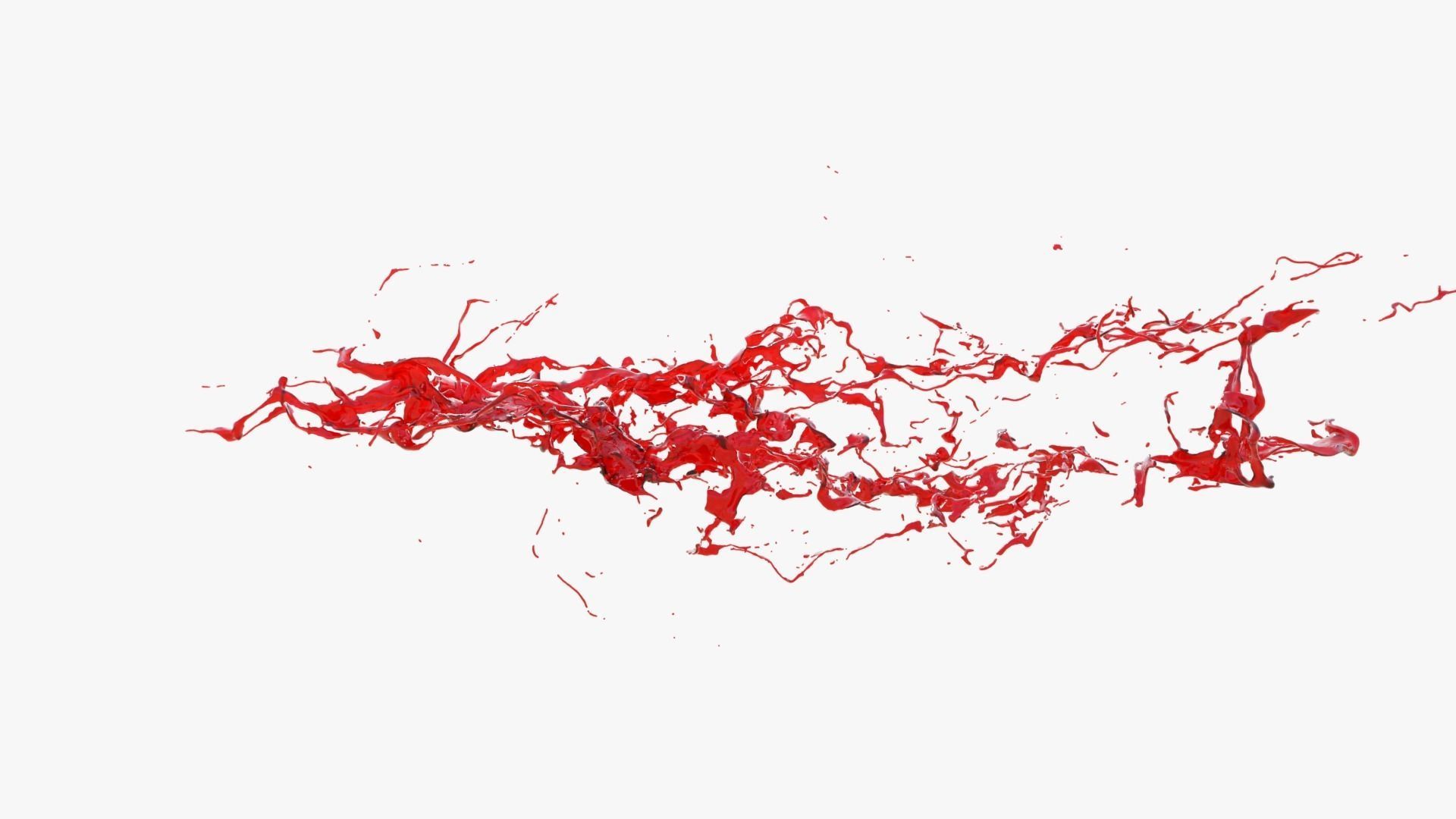 Animated Blood Splash 14 3D model animated | CGTrader