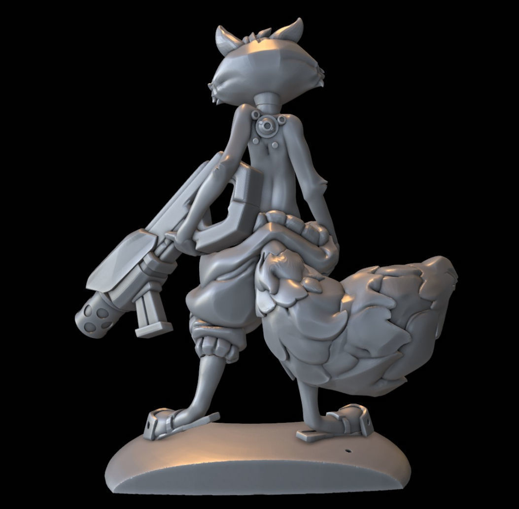 Rocket Raccoon 3D print model custom sculpt 3D model 3D printable ...