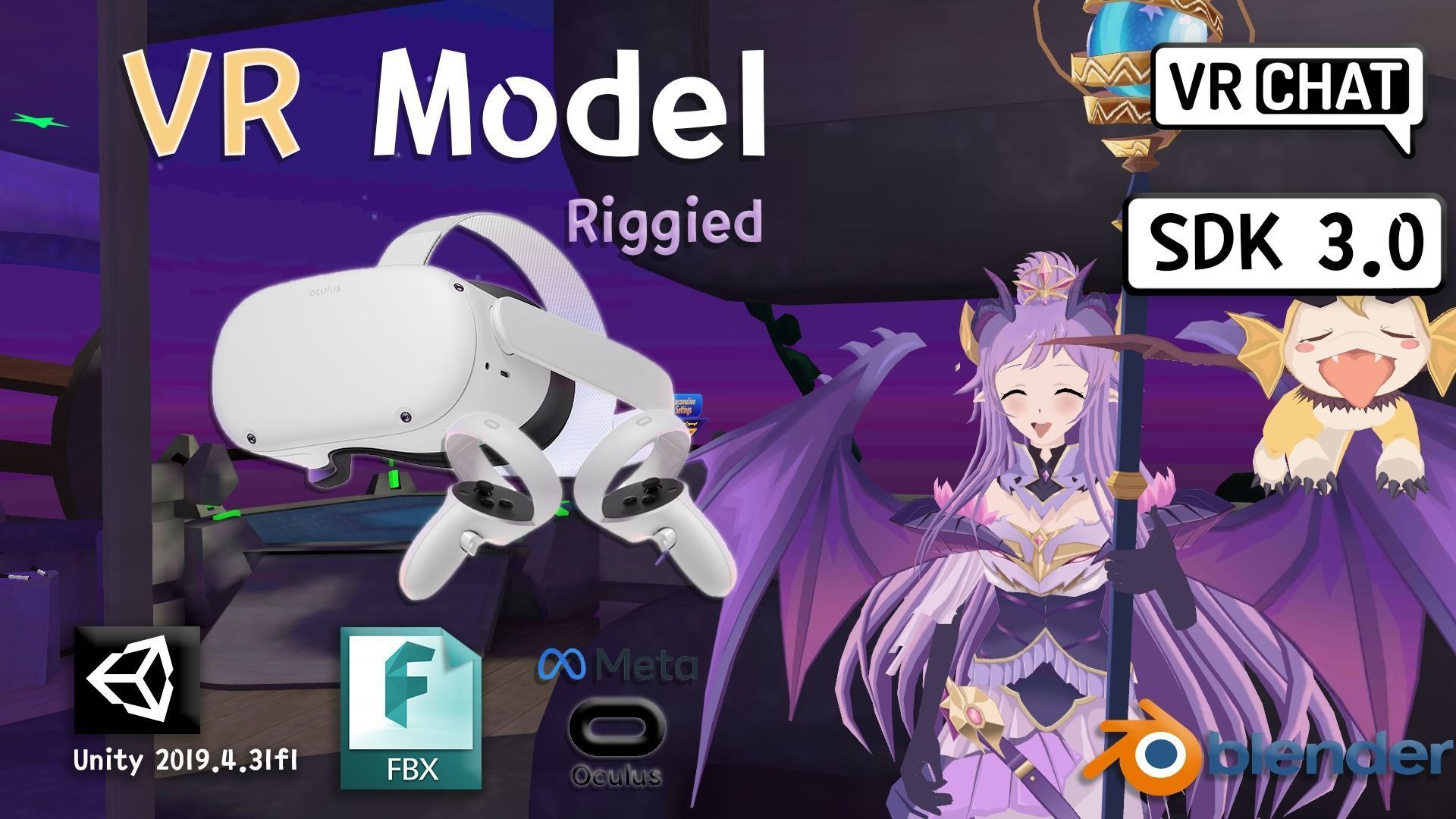 3D model Princess Conect - Homare VRChat Oculus Quest Low-poly 3D model ...