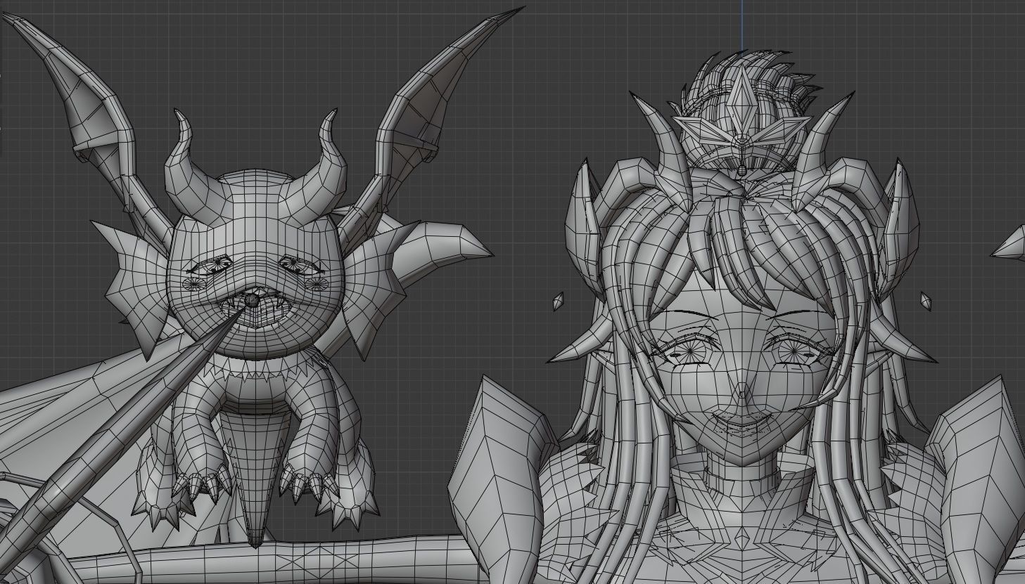 3D model Princess Conect - Homare VRChat Oculus Quest Low-poly 3D model ...