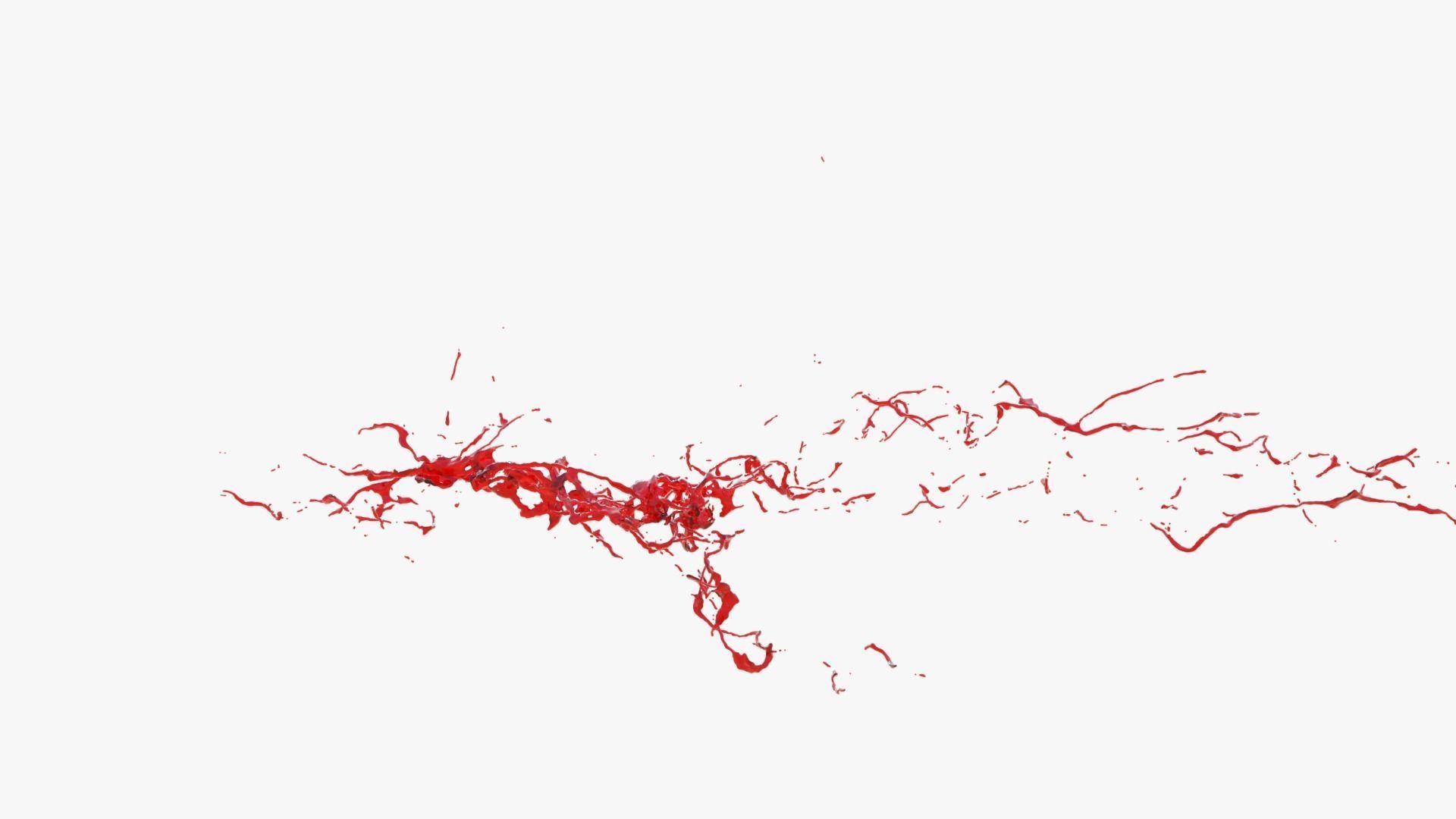 Animated Blood Splash 11 3D model animated | CGTrader