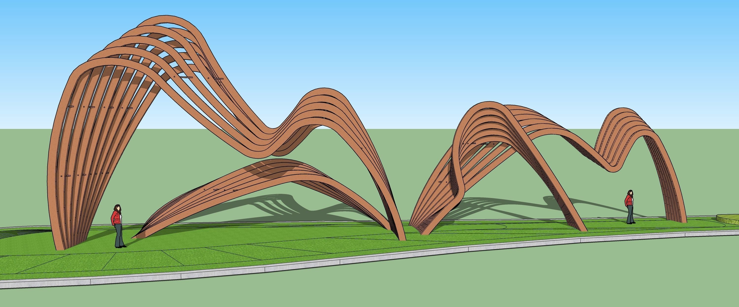 Artwork Front Area Marker Sketchup and Autocad 3d 3D model | CGTrader