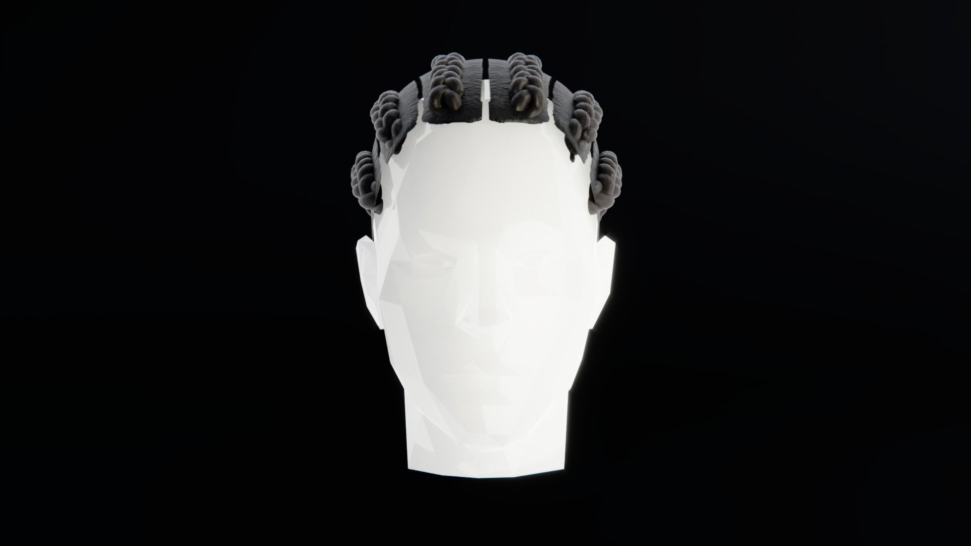 3D model Braids Hairstyle VR / AR / low-poly | CGTrader