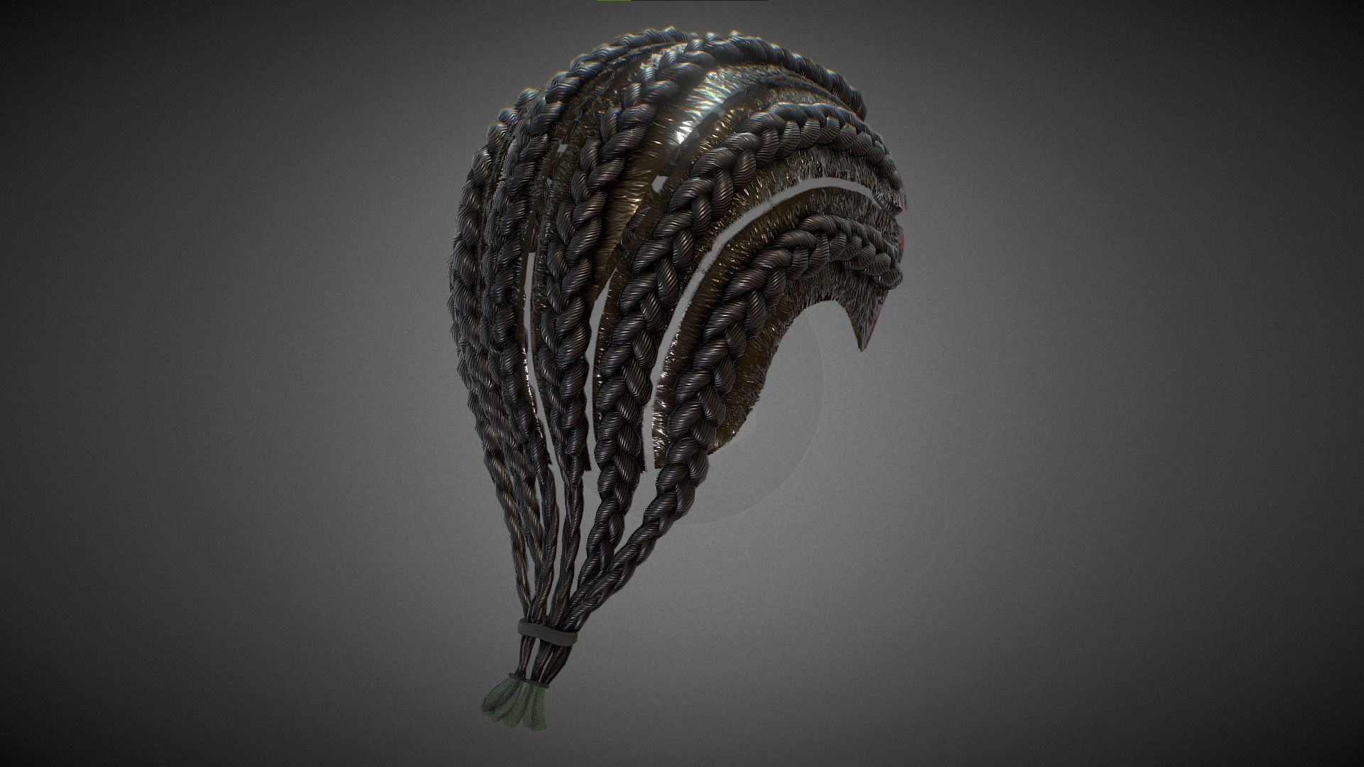 3D model Braids Hairstyle VR / AR / low-poly | CGTrader