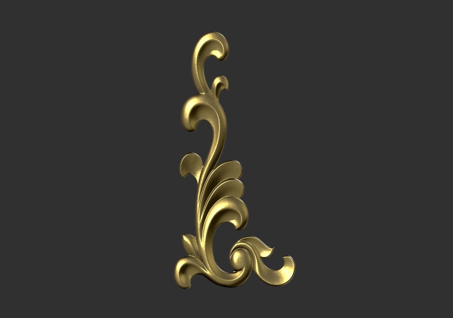 Decorative Scrolls 3d model 3D model 3D printable | CGTrader