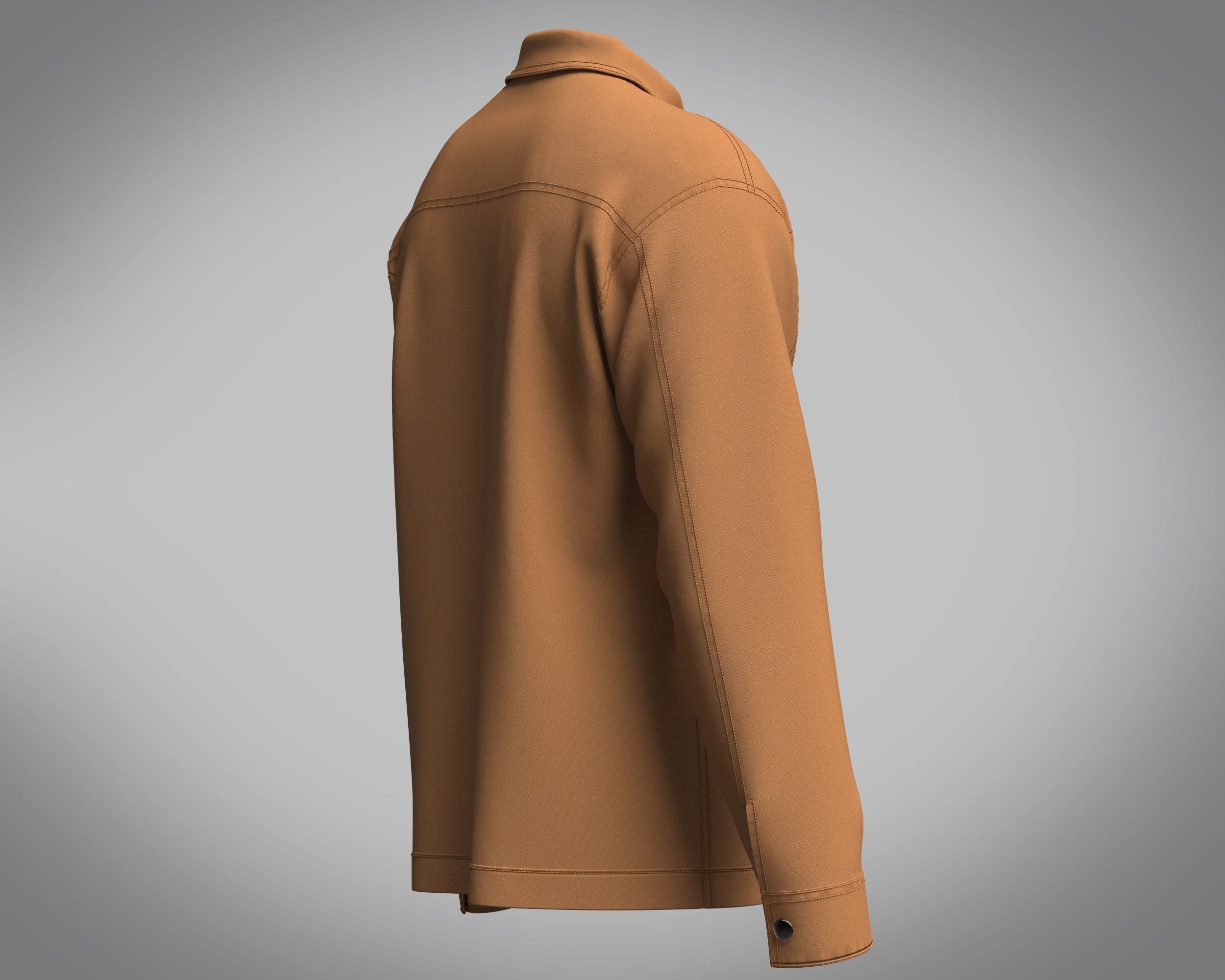 Pocket Jacket-Workwear 3D model | CGTrader