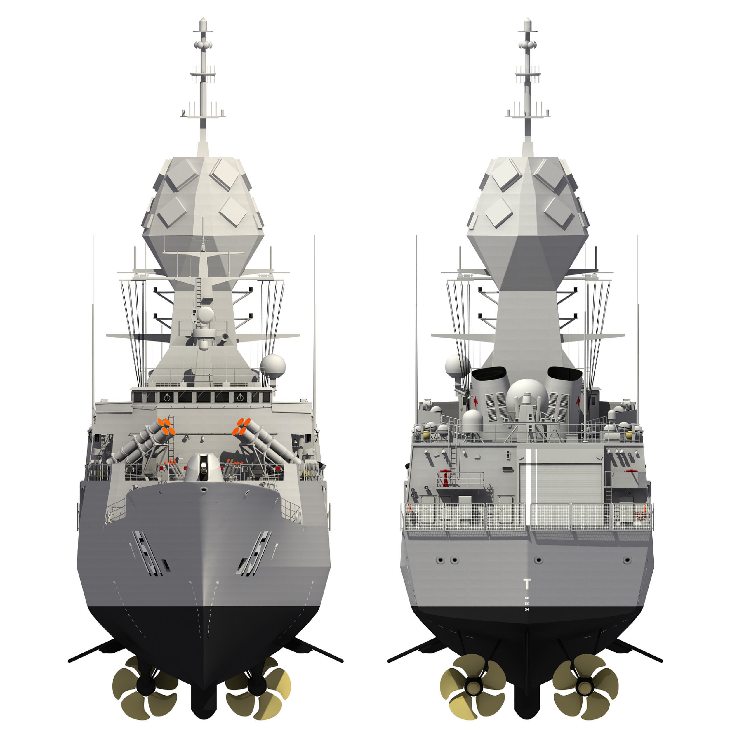 ANZAC MEKO Class Frigate HMAS ARUNTA FFH 151 3D model | CGTrader