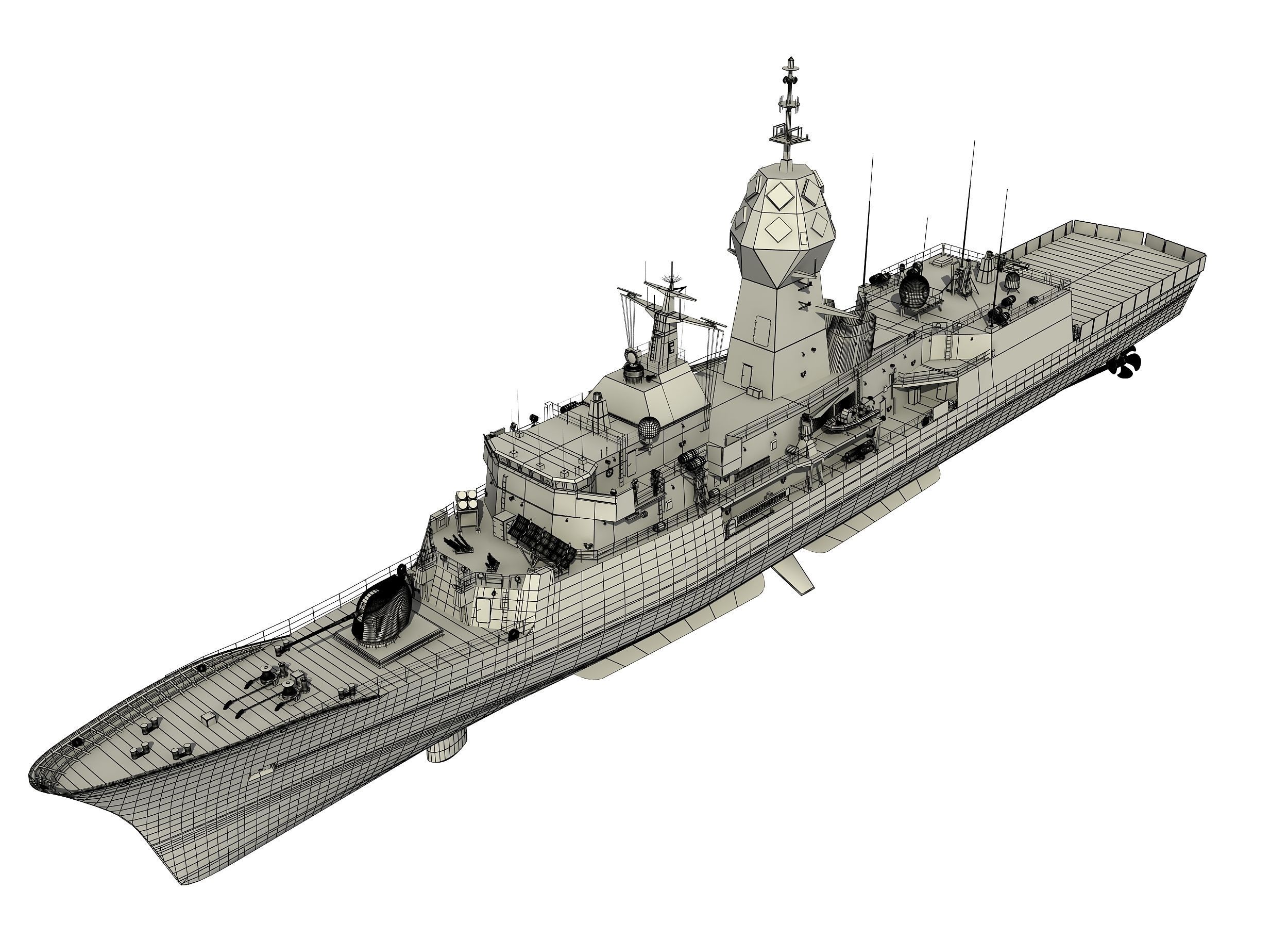ANZAC MEKO Class Frigate HMAS ARUNTA FFH 151 3D model | CGTrader