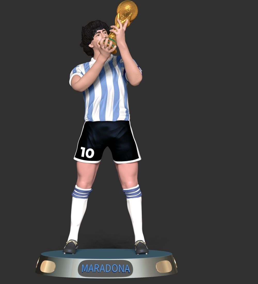 Diego Maradona 3D model 3D printable | CGTrader
