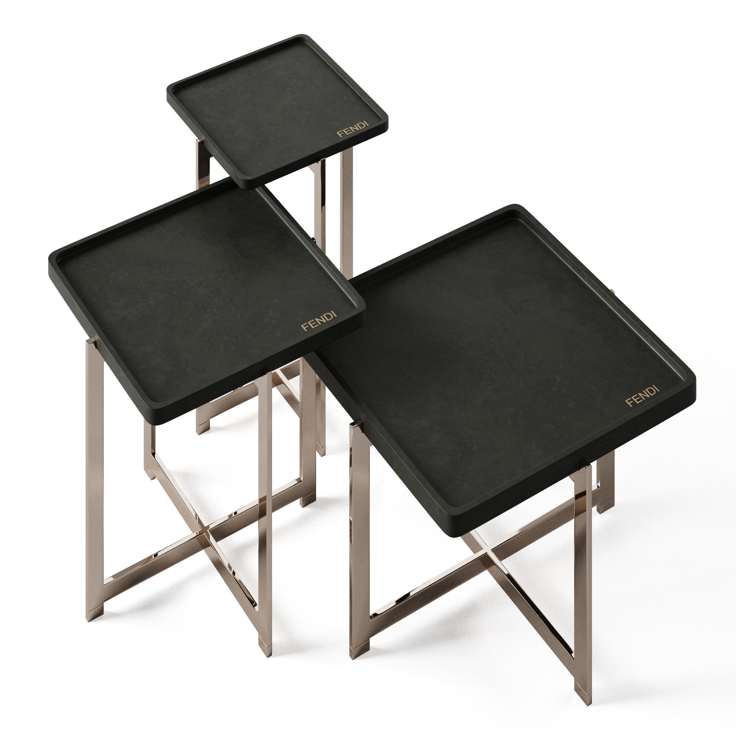 Fendi Casa Ripple Square Coffee Table 3D model | CGTrader