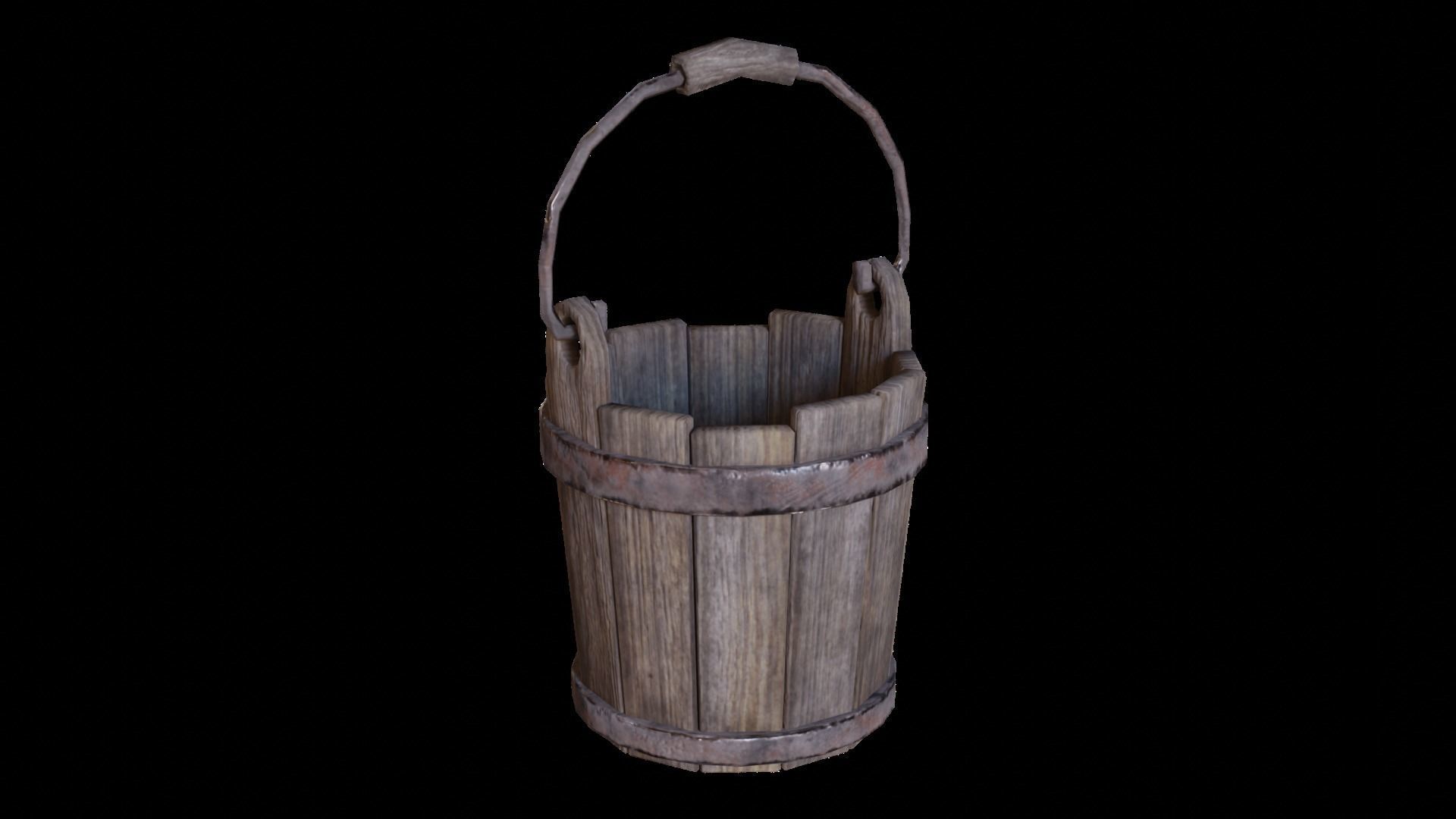 3D model Storage Items - Crates Chest Bucket Sack Vase Pot Barrell VR ...