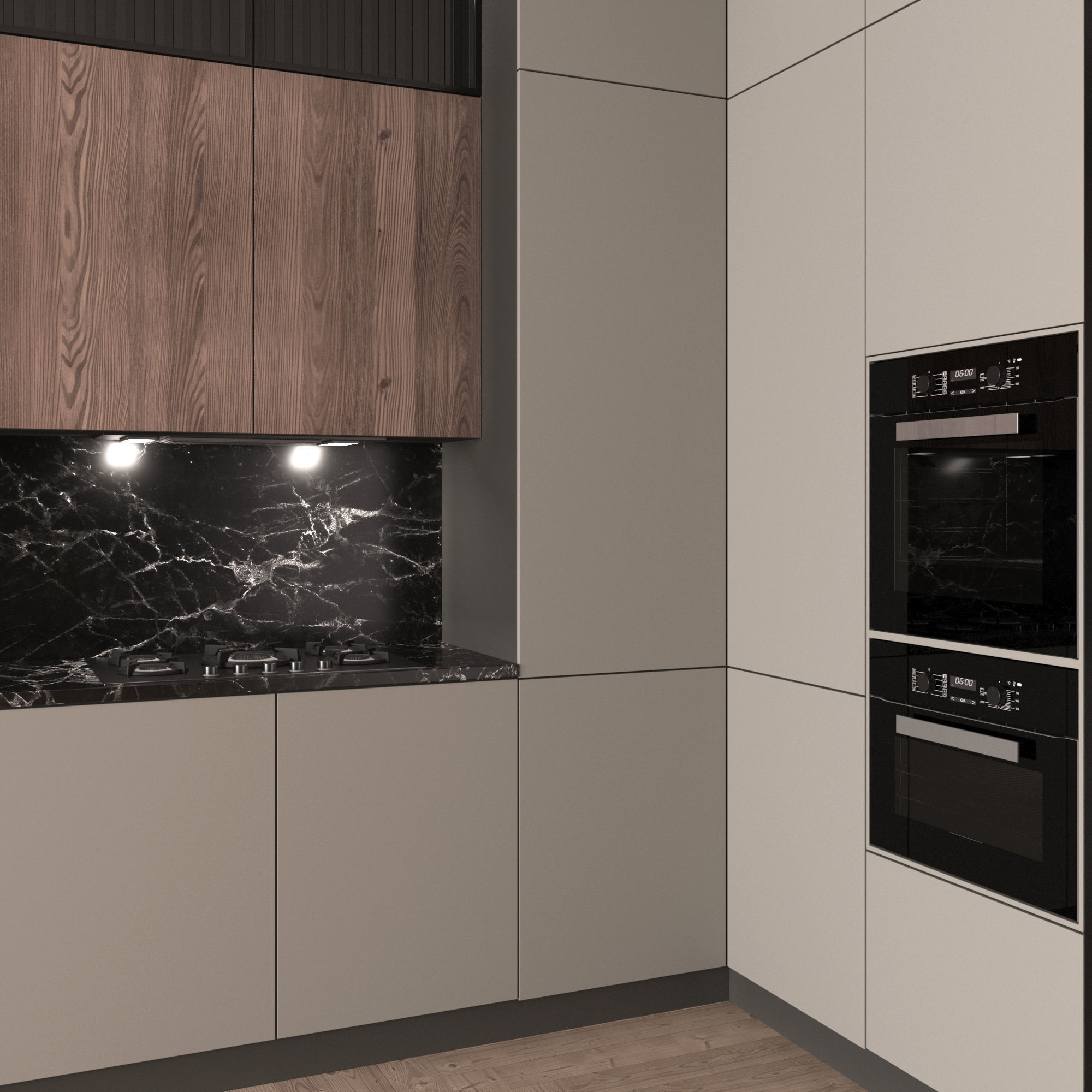 Kitchen Modern 16 - Corner Kitchen 3D model | CGTrader