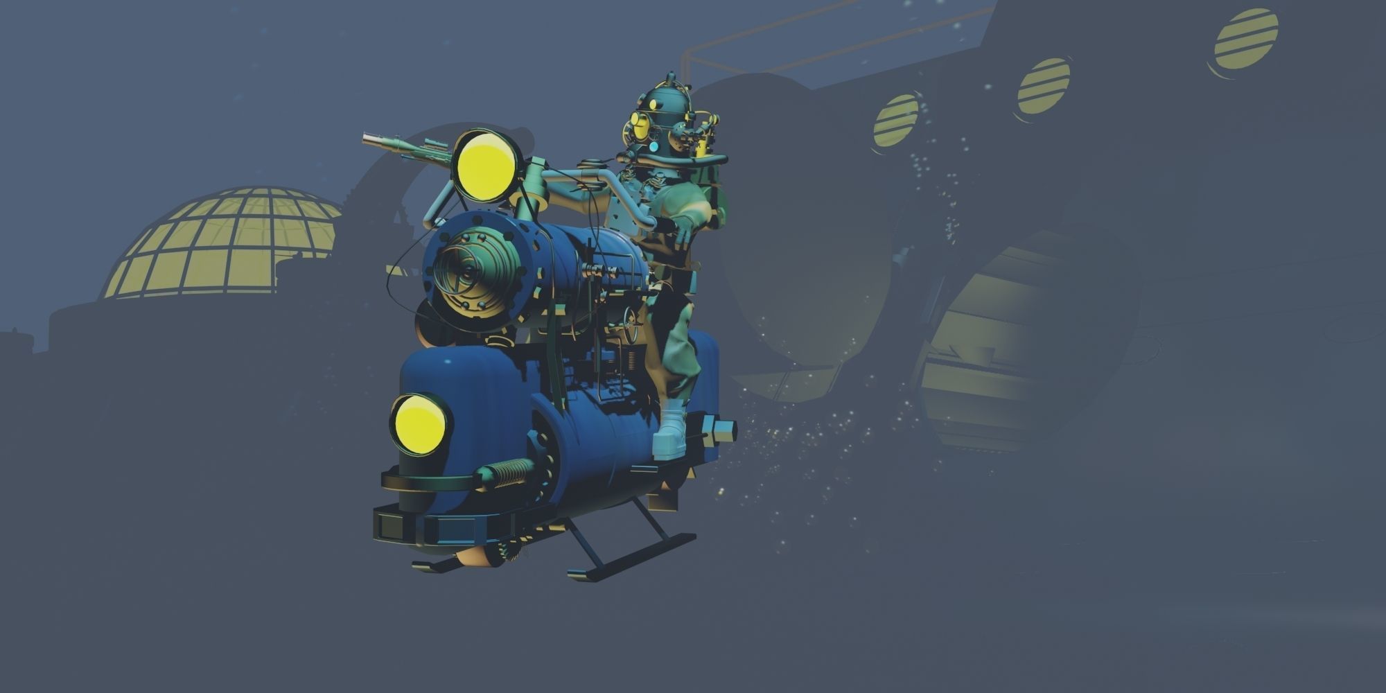 Captain NEMO 3D model rigged | CGTrader