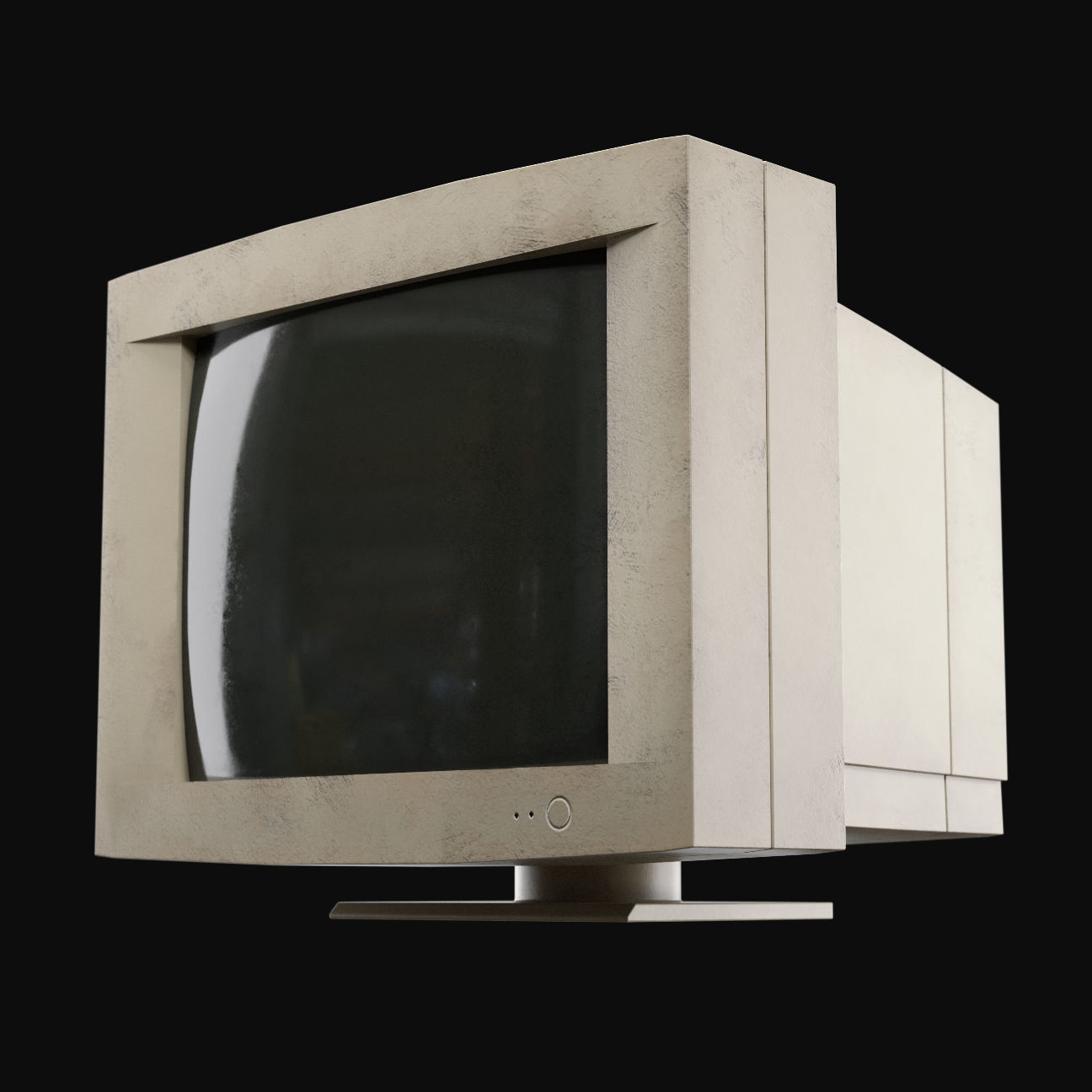 3D model Vintage Monitor 80s VR / AR / low-poly | CGTrader