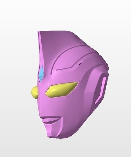 Aguru Ultraman helmet 3D model 3D printable | CGTrader