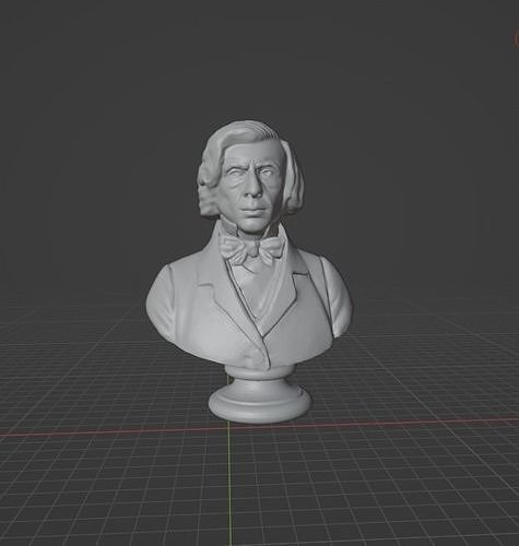 Frederic Chopin 3D model 3D printable | CGTrader