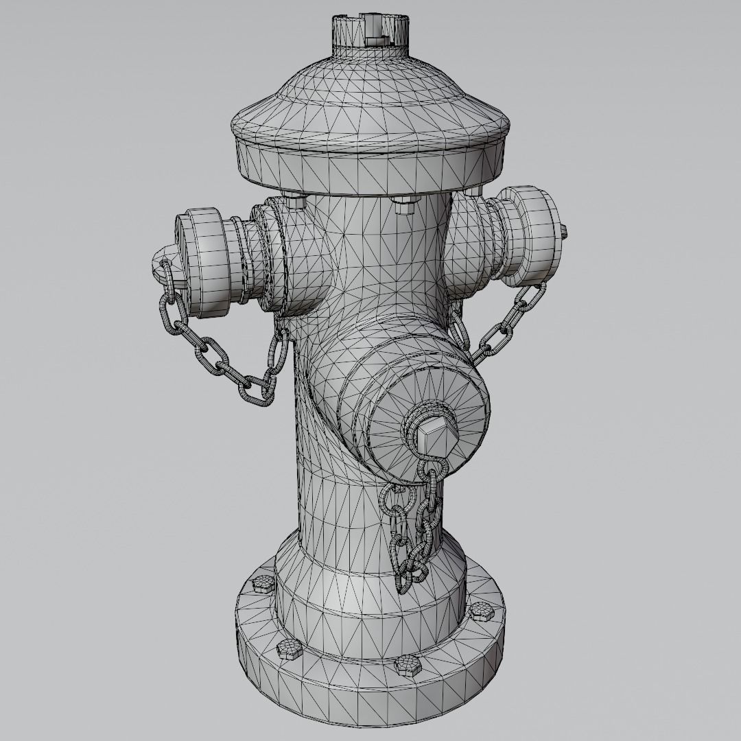 3D model Aged Hydrant VR / AR / low-poly | CGTrader
