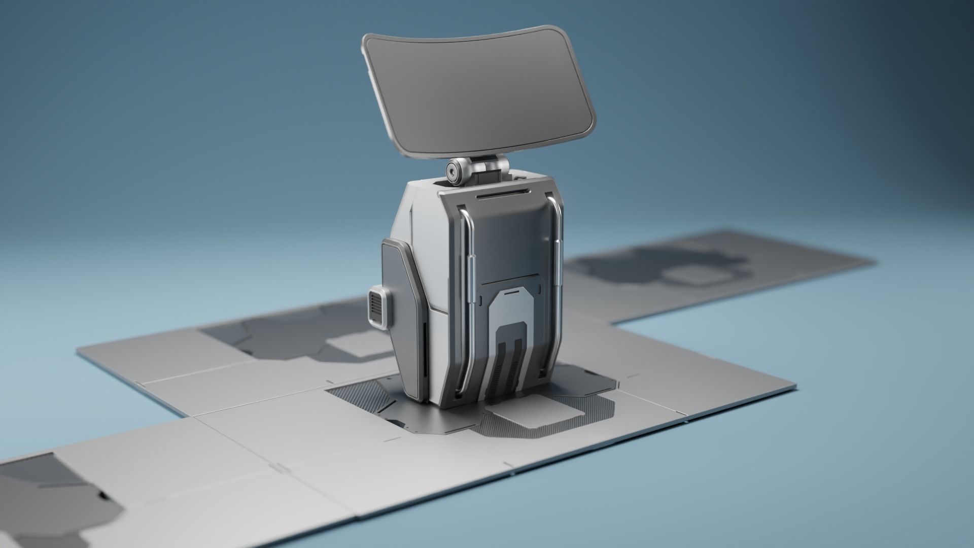 3D model Sci-Fi Terminal VR / AR / low-poly | CGTrader