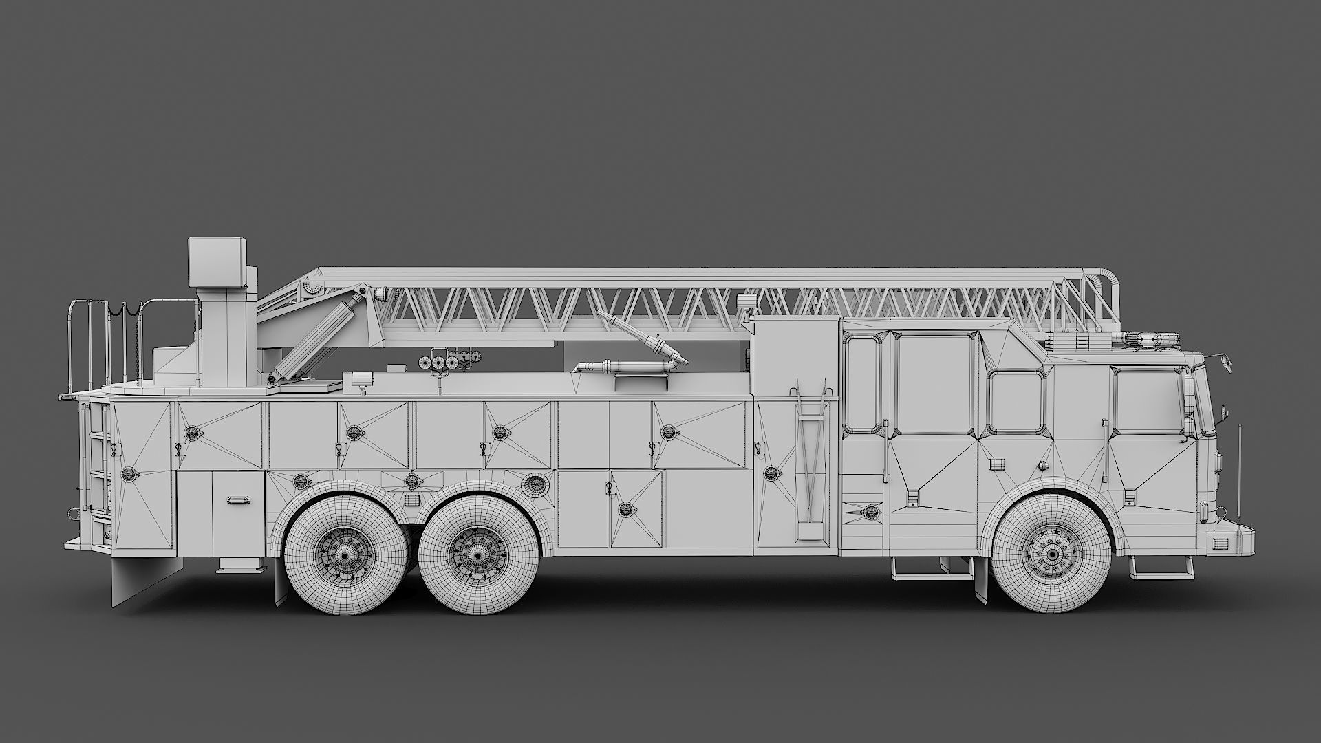 3D Model Collection Complete fire department FDNY VR / AR / low-poly ...