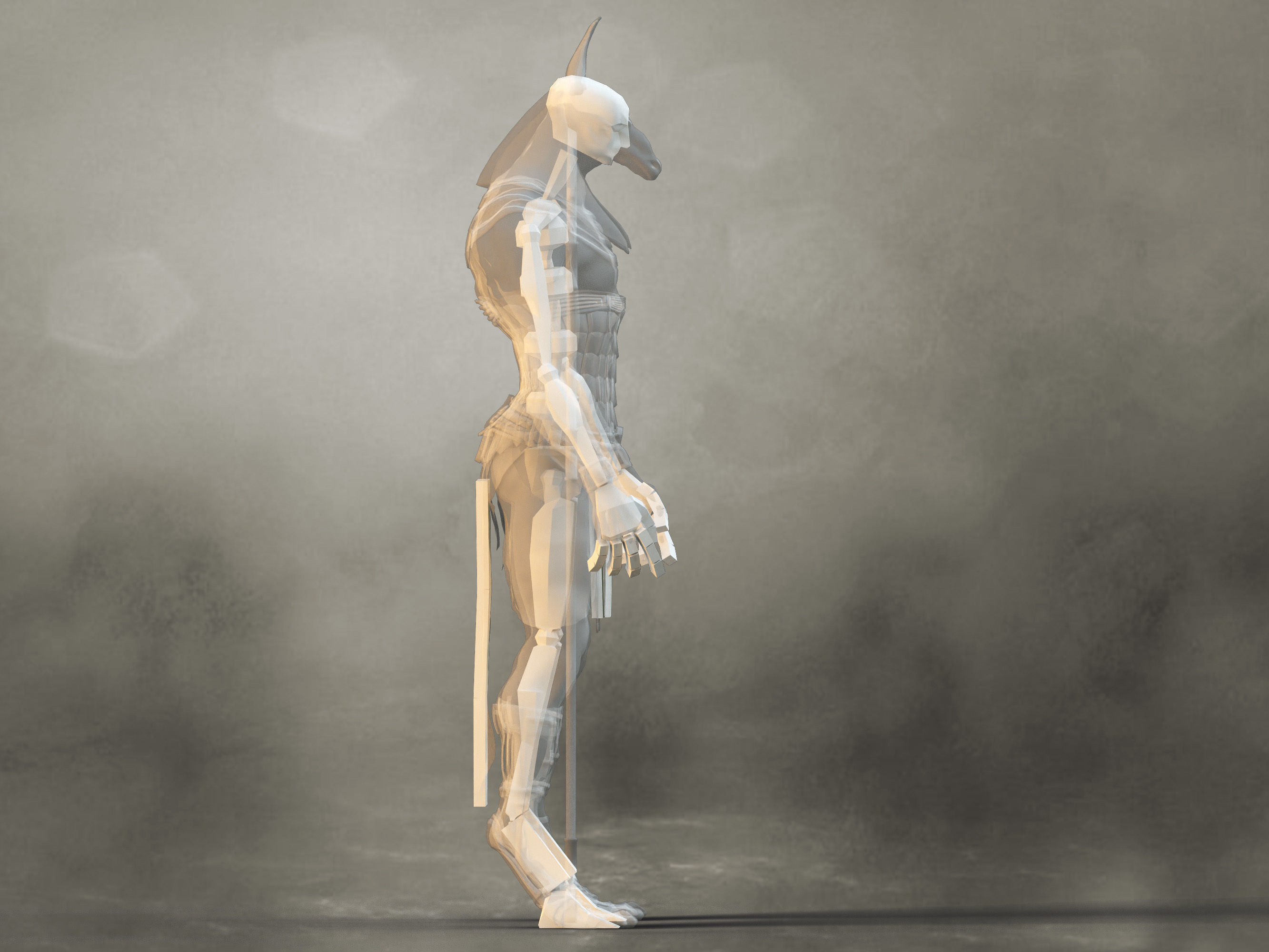 3D model Seth God VR / AR / low-poly rigged | CGTrader