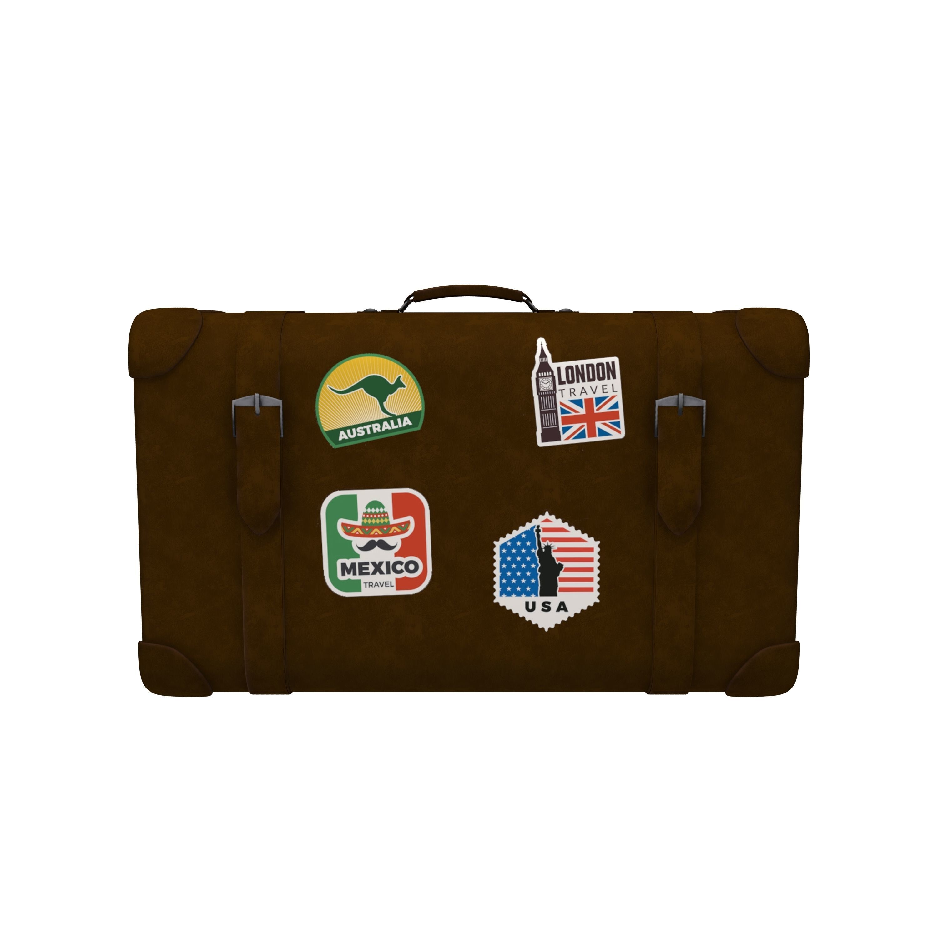Travel bag cartoon 3D model | CGTrader