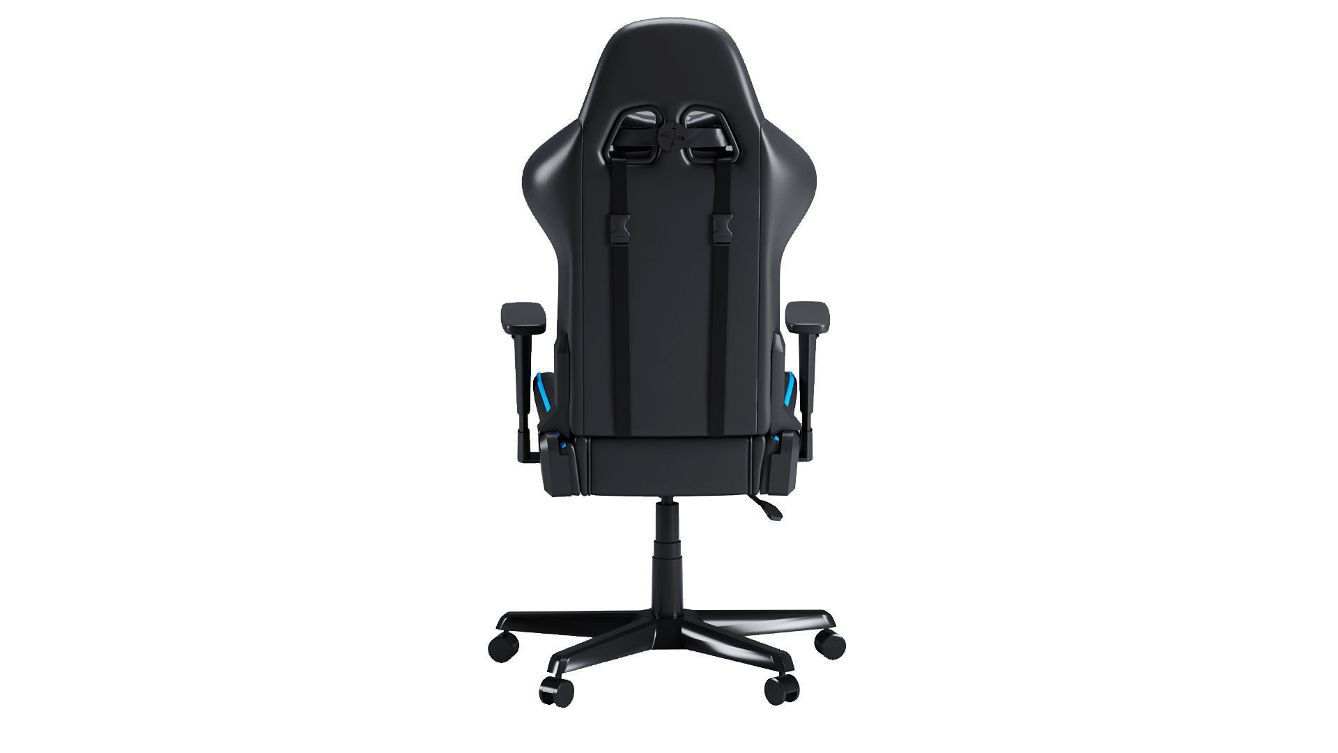 dxracer gaming chair formula-f08-black-blue 3D model | CGTrader