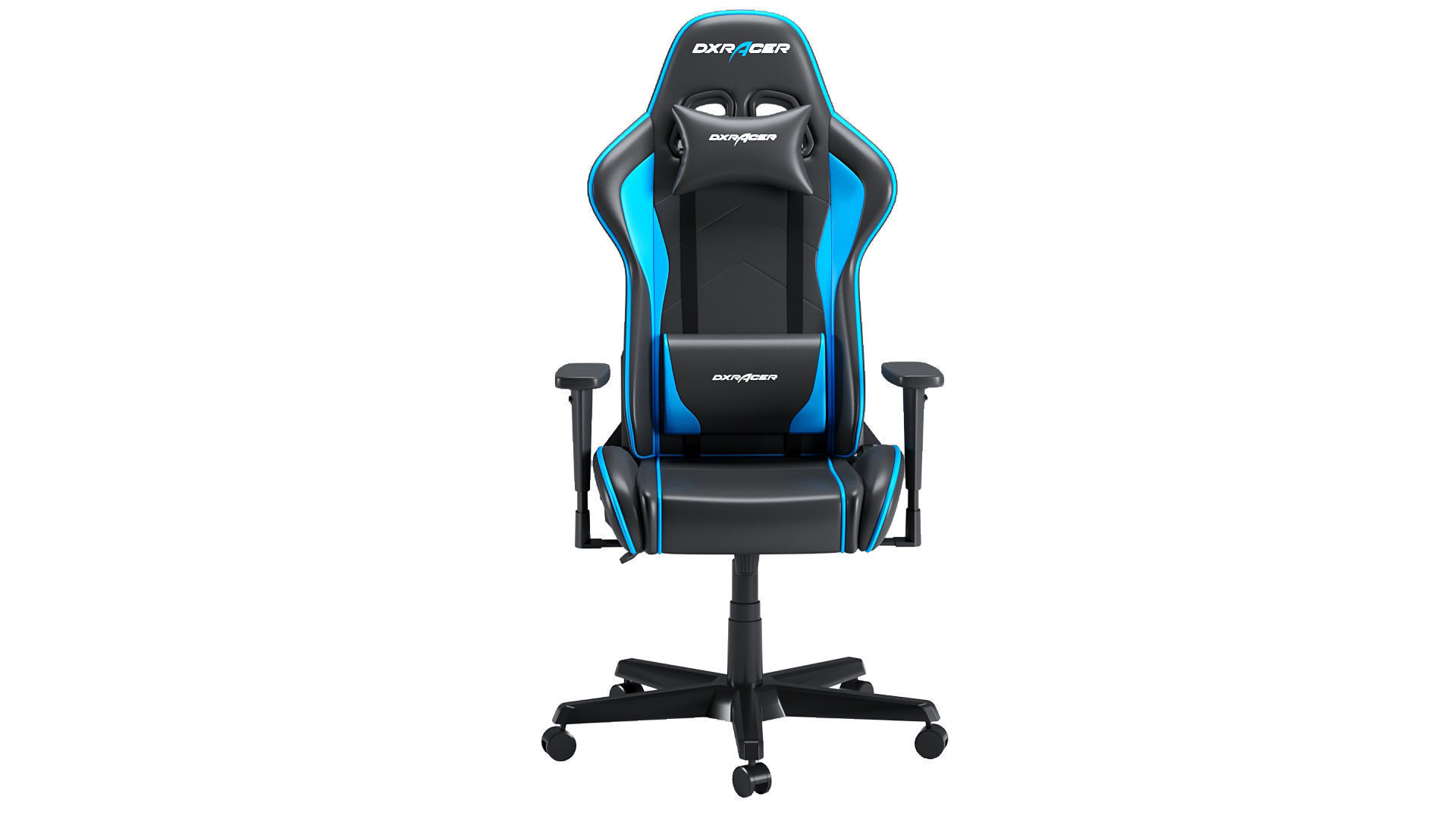 dxracer gaming chair formula-f08-black-blue 3D model | CGTrader