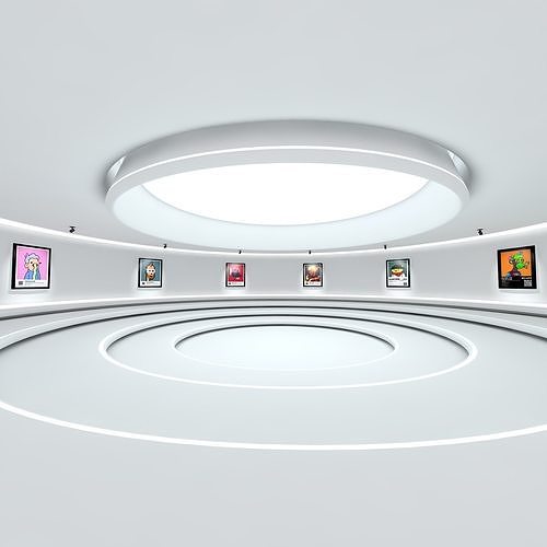 VR Digital Art Exhibition Meta Gallery 3D model | CGTrader