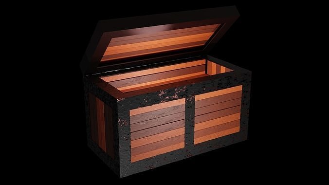 Ancient safe-deposit box 3D model | CGTrader