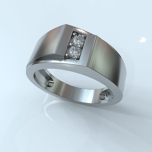 unique men diamond wedding ring 3dm 3D model 3D printable | CGTrader