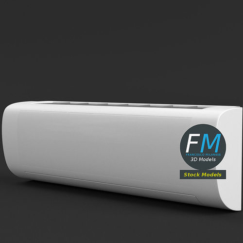 Air conditioner internal unit 3D model | CGTrader
