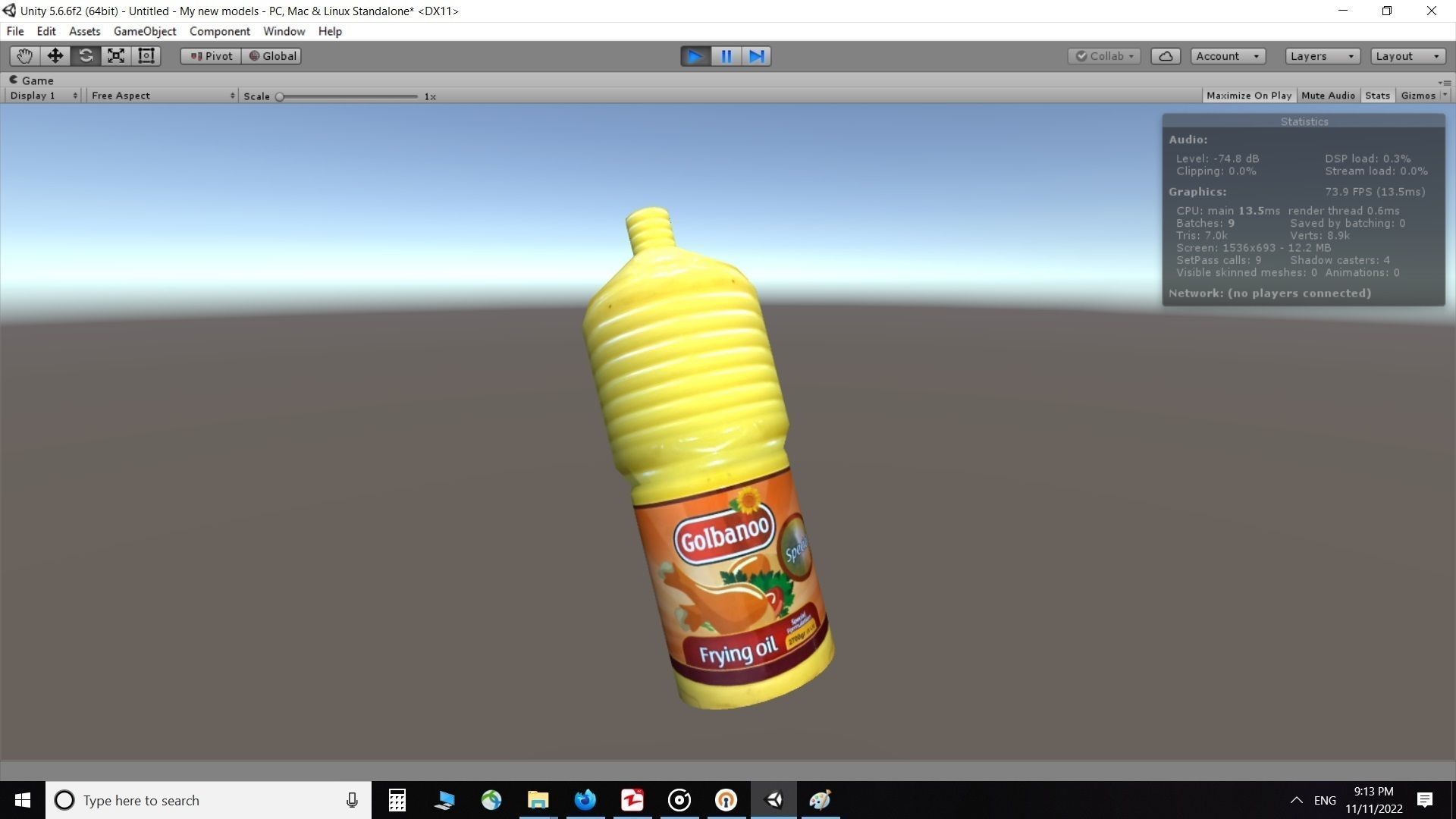 edible oil bottle 3D model | CGTrader