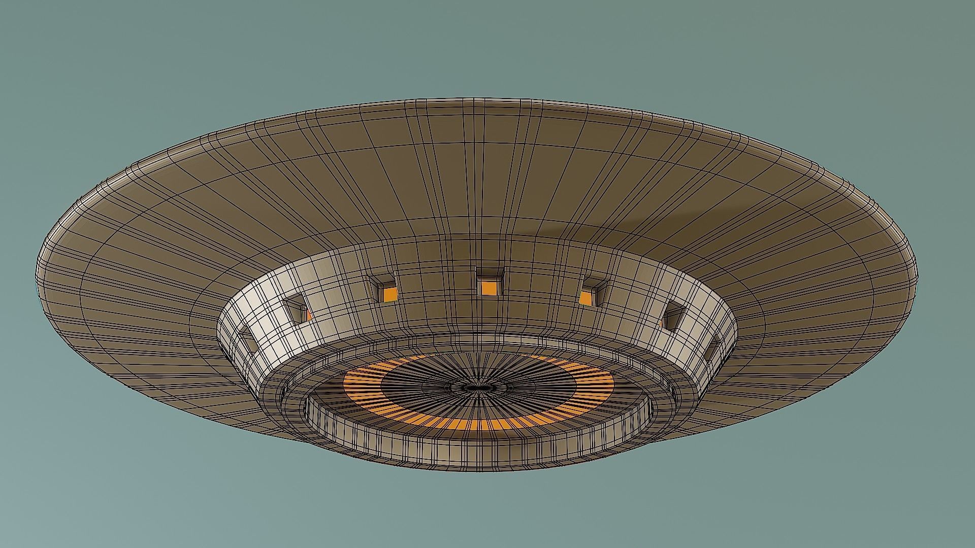 Low poly model of an UFO 03 free VR / AR / low-poly 3D model | CGTrader
