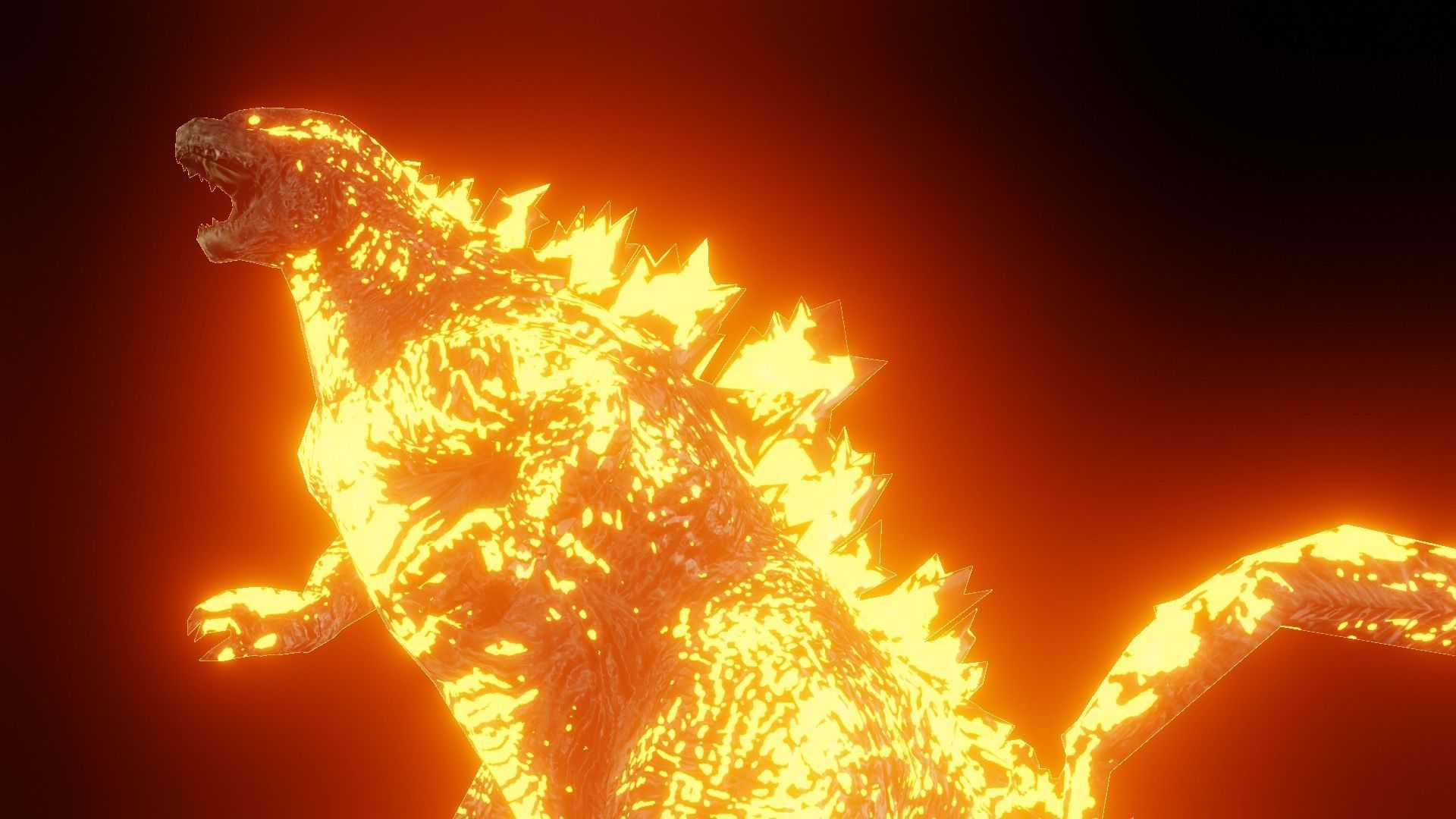 Godzilla 2019 2014 Model free VR / AR / low-poly 3D model rigged | CGTrader