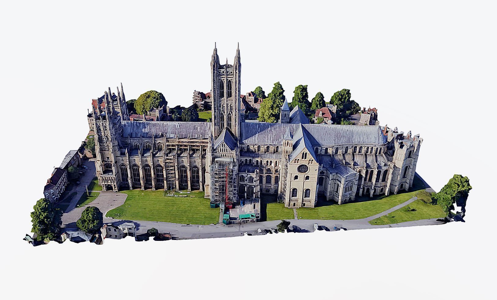 3D model Canterbury Cathedral VR / AR / low-poly | CGTrader