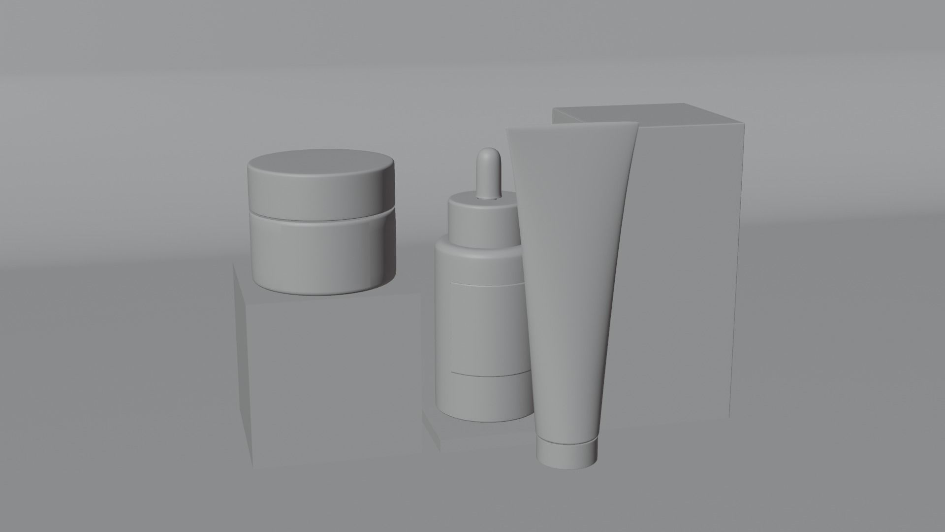 Cosmetic Bottle and Tube Set Blender 3D model 3D model | CGTrader