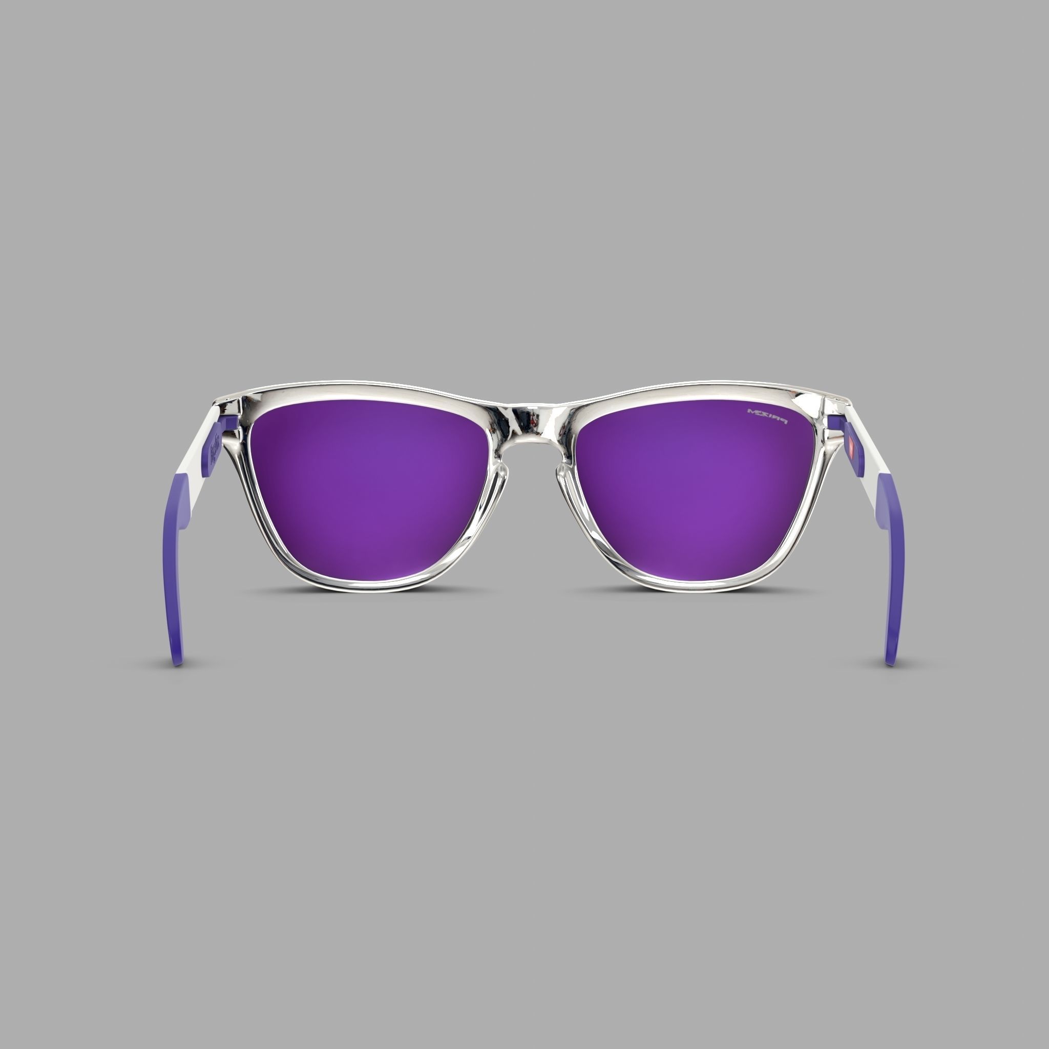 3D model Oakley Frogskins Mix Violet Iridium Polarized Sport glasses VR ...