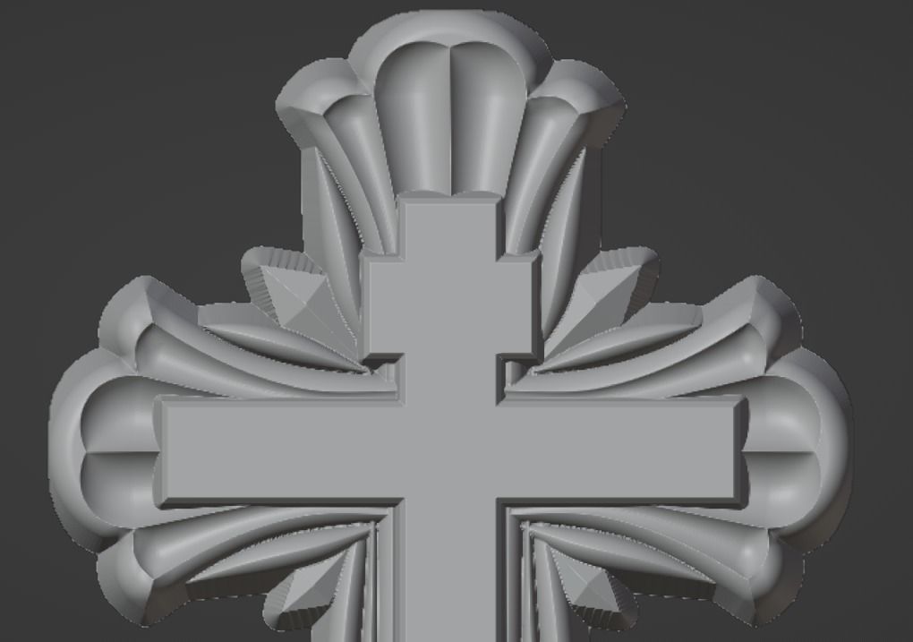 Stone cross monument for cnc 3D model 3D printable | CGTrader