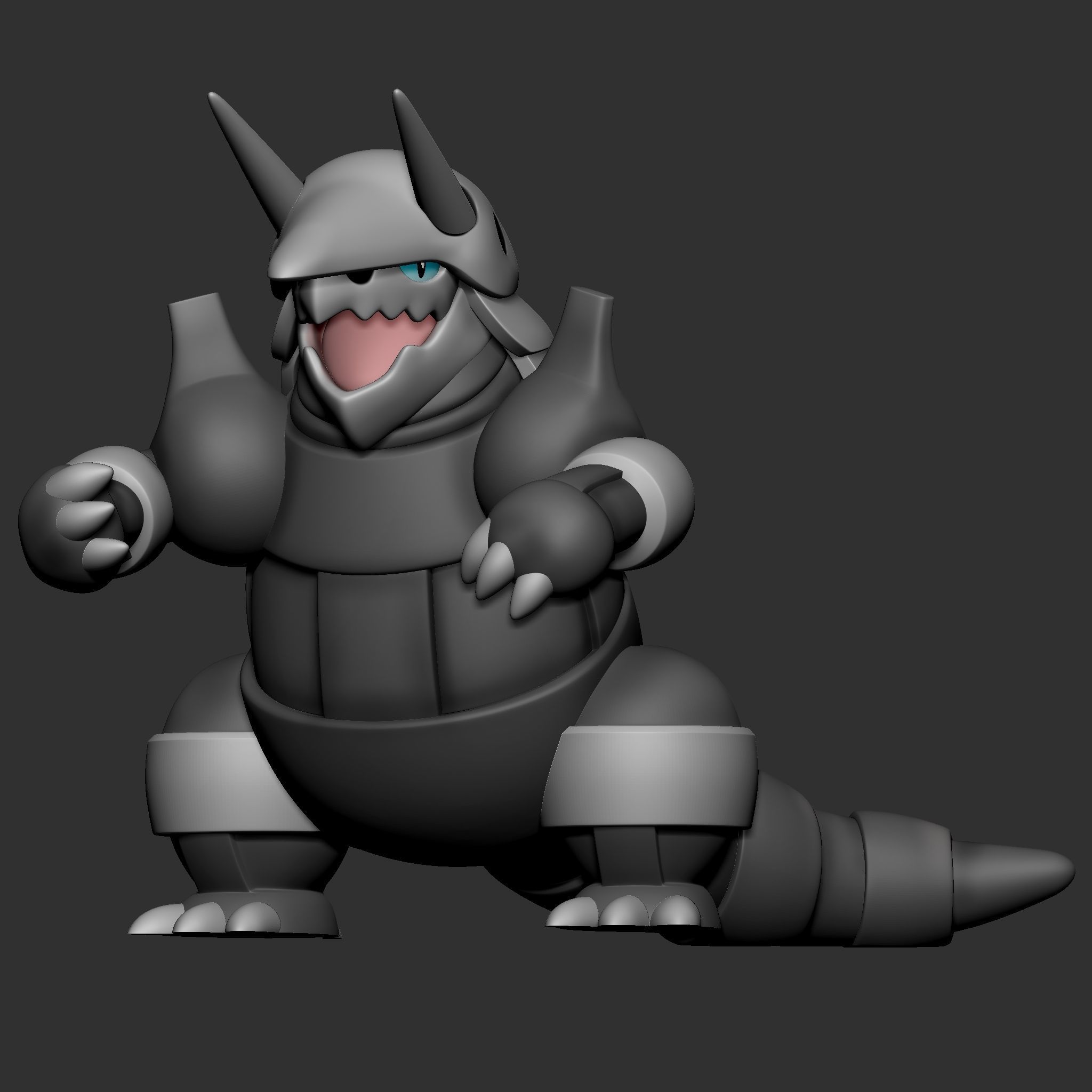 AGGRON POKEMON 3D model 3D printable | CGTrader