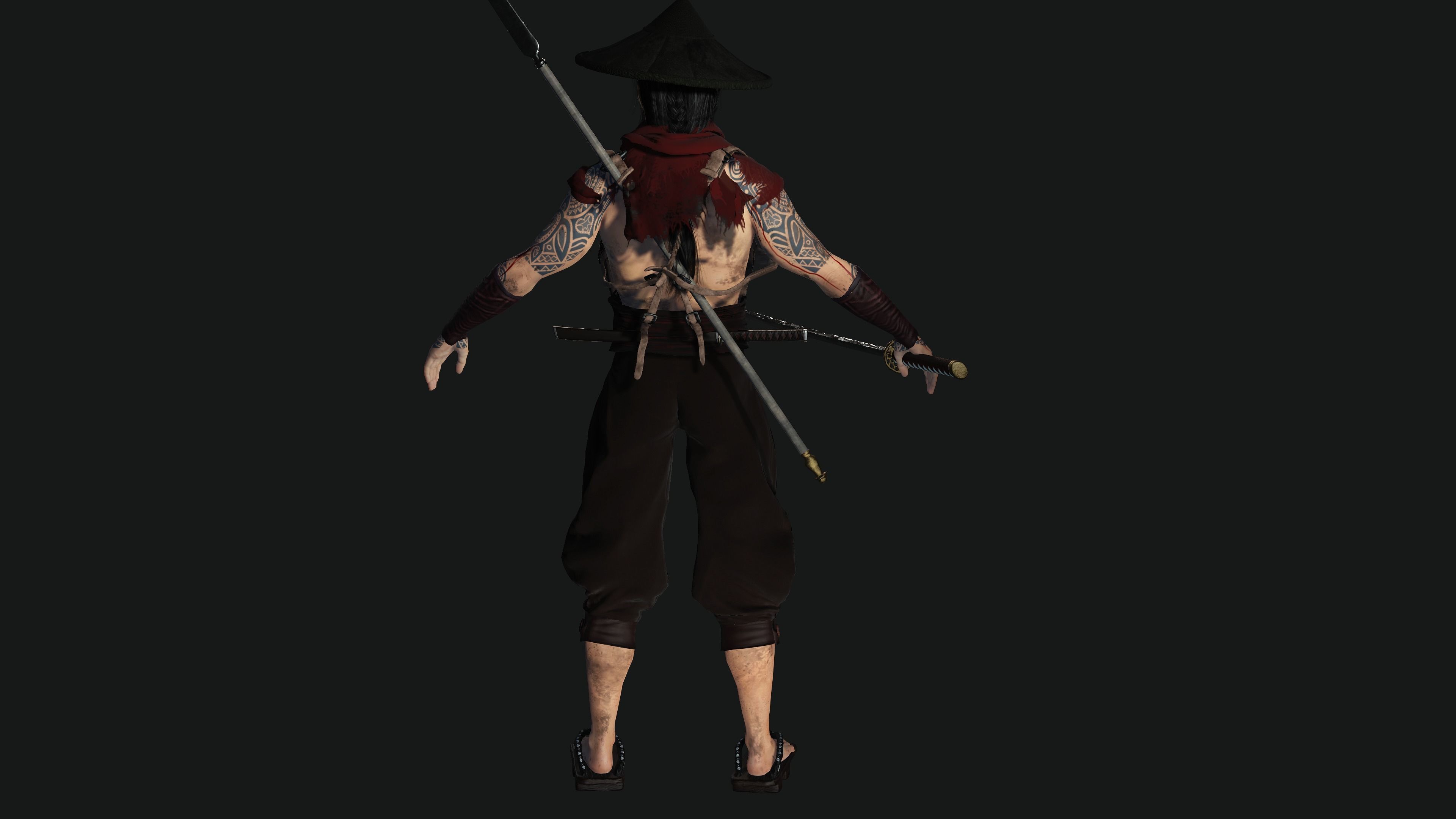 3D model AAA 3D REALISTIC JAPANESE MALE CHARACTER - WARRIOR VR / AR ...