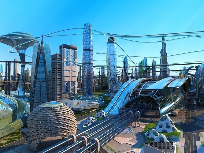 Future city 3D model | CGTrader