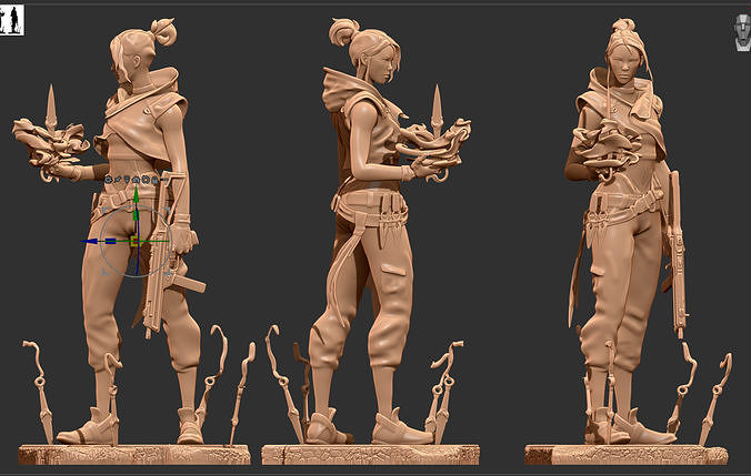 Valorant Jett 3D model 3D printable | CGTrader