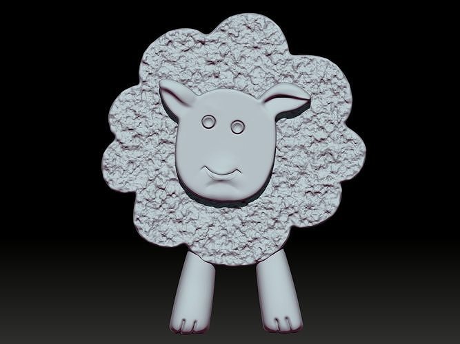 fantasy lamb sheep CNC gold jewele Sculpture animal 3D model 3D ...