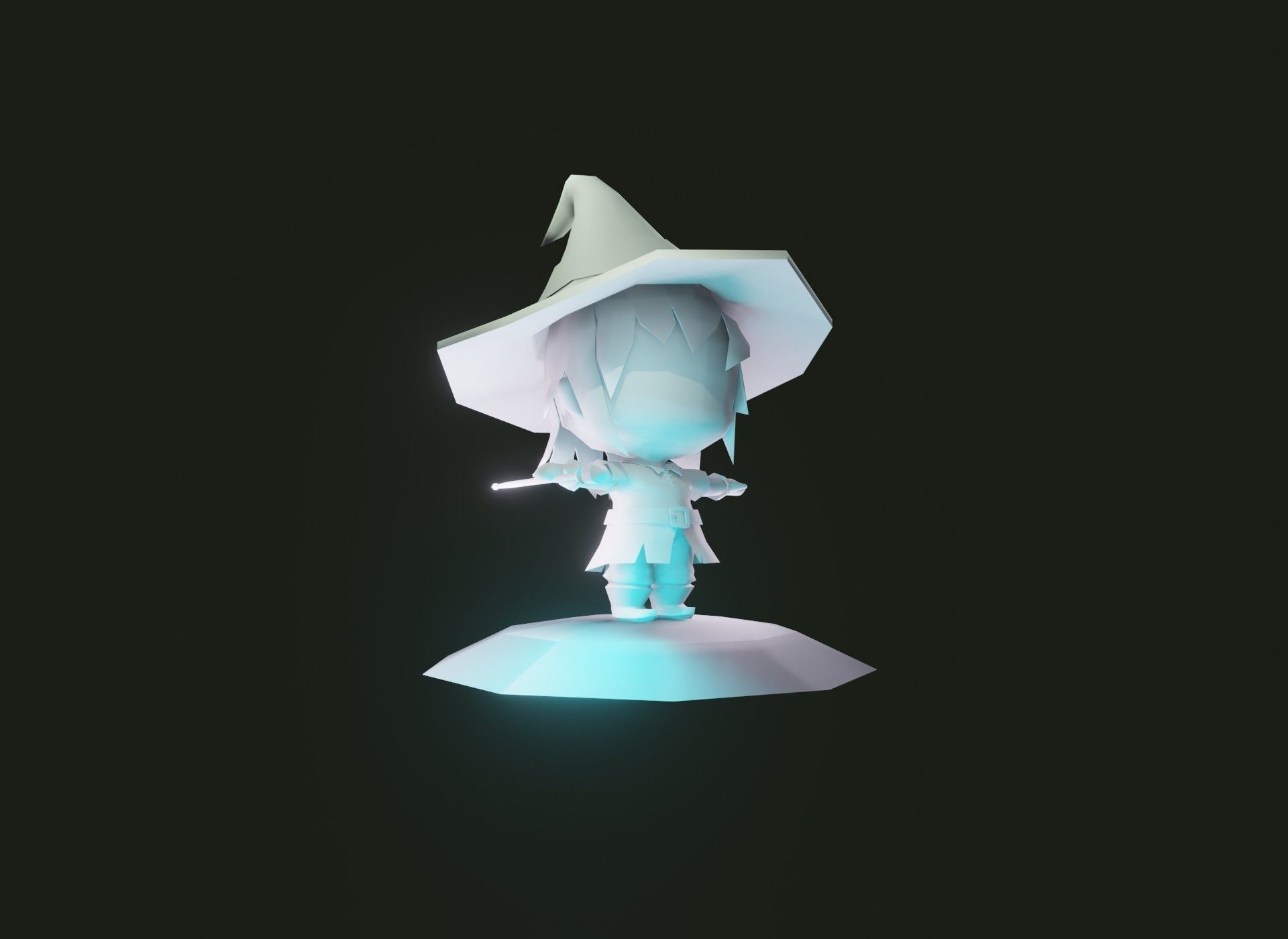 3D model Mage Chibi Rigged Base Mesh 3D Model VR / AR / low-poly | CGTrader