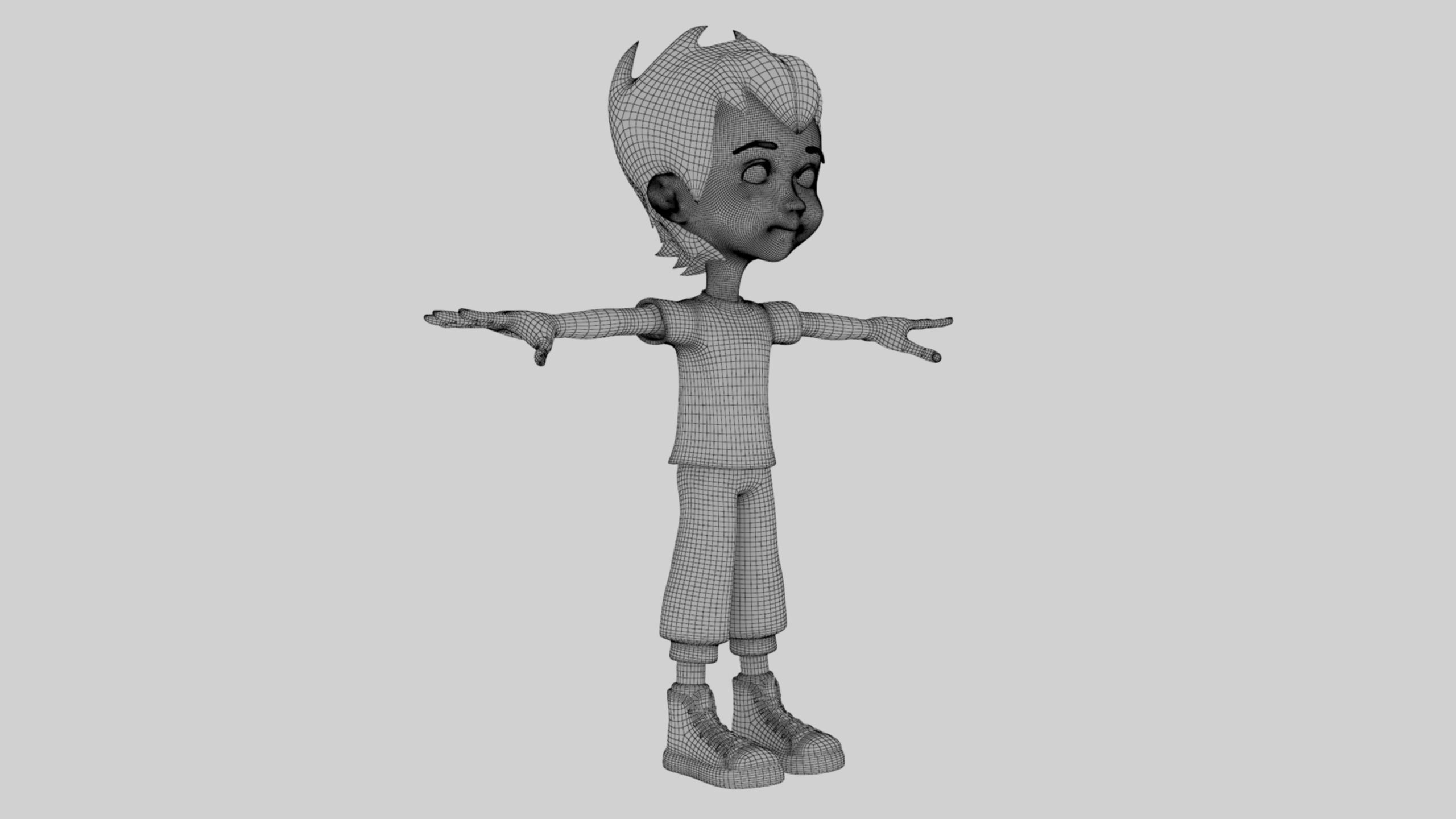 3D model Toon Character - Cartoon Kid Boy - Rigged Blender Unwrapped 4K ...