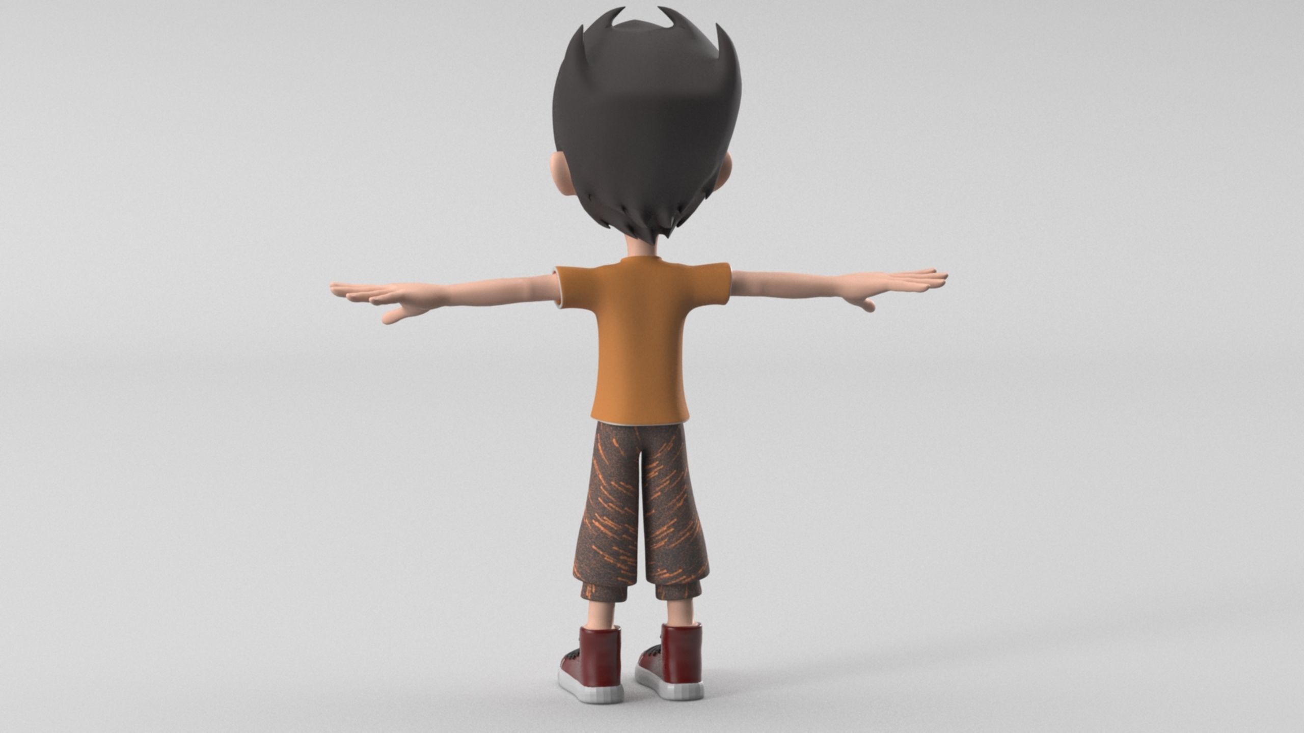 3D model Toon Character - Cartoon Kid Boy - Rigged Blender Unwrapped 4K ...