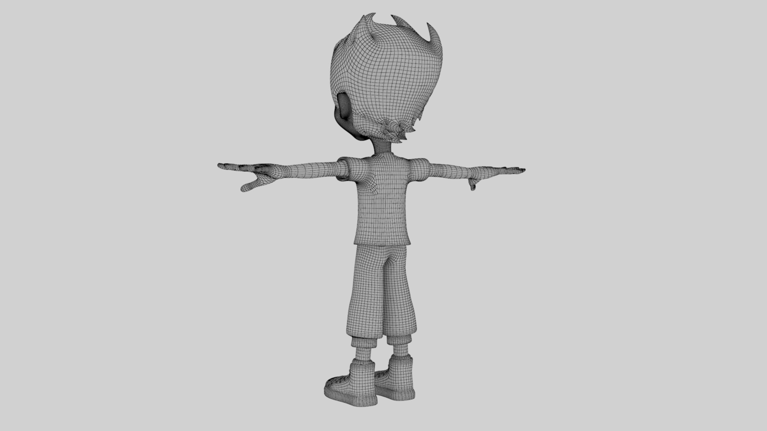 3D model Toon Character - Cartoon Kid Boy - Rigged Blender Unwrapped 4K ...