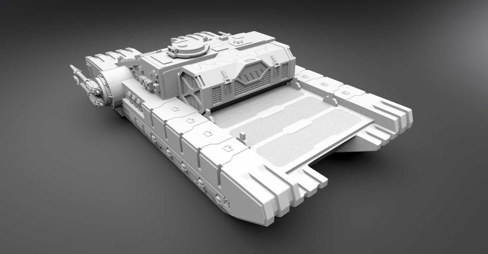 TX225 GAVw Tank scale model 3D model 3D printable | CGTrader
