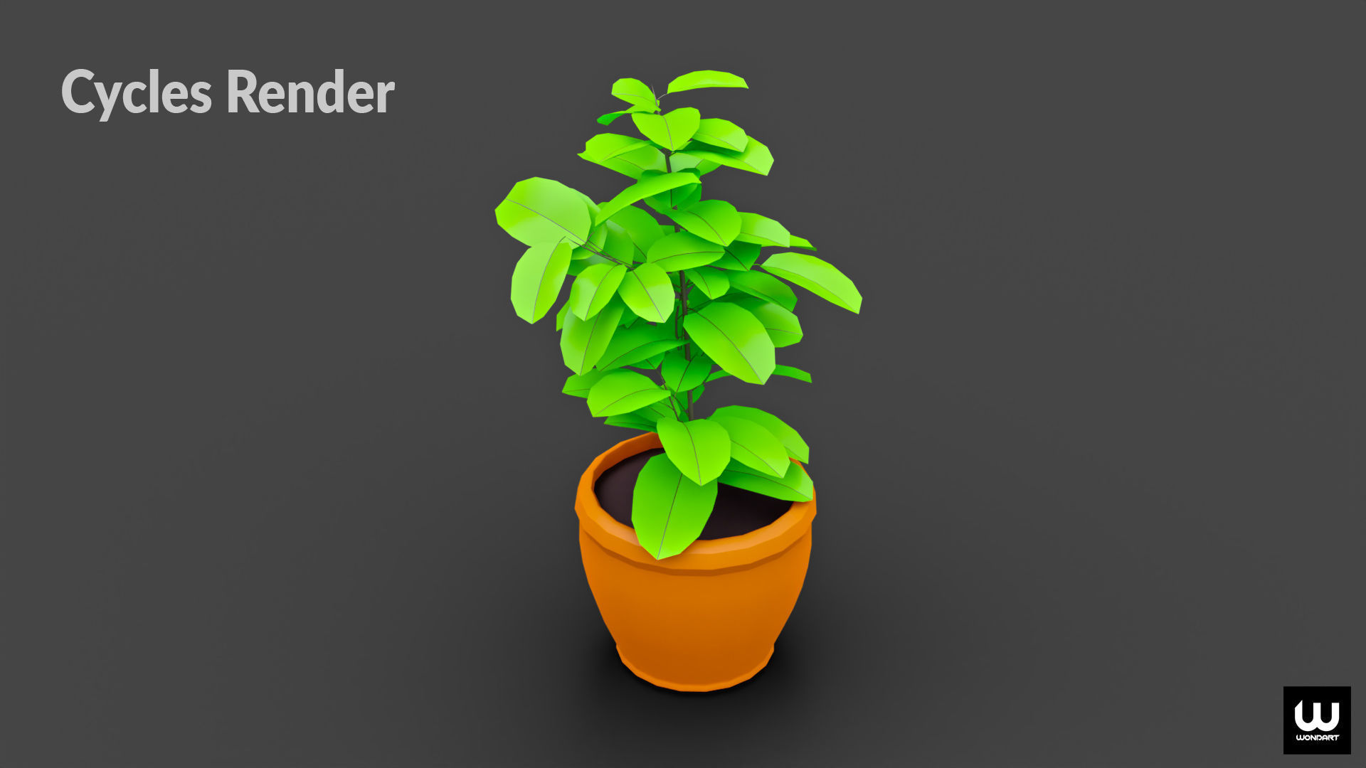 3D model Low poly 3D Pot Plant Game Ready Asset VR / AR / low-poly ...